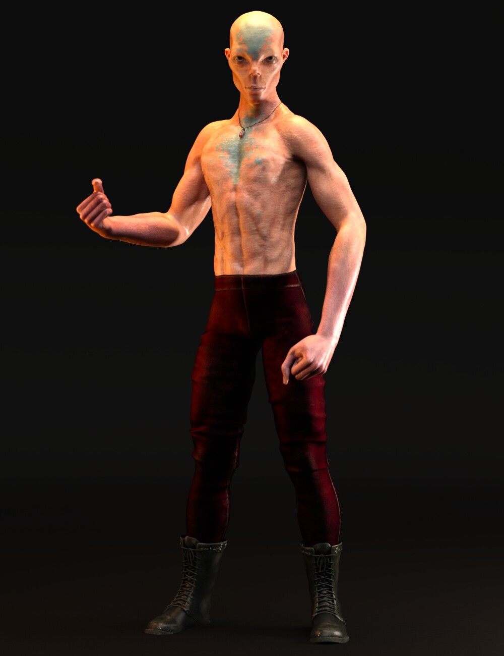 ArtStation - Alien taking Male form (and his red pants)