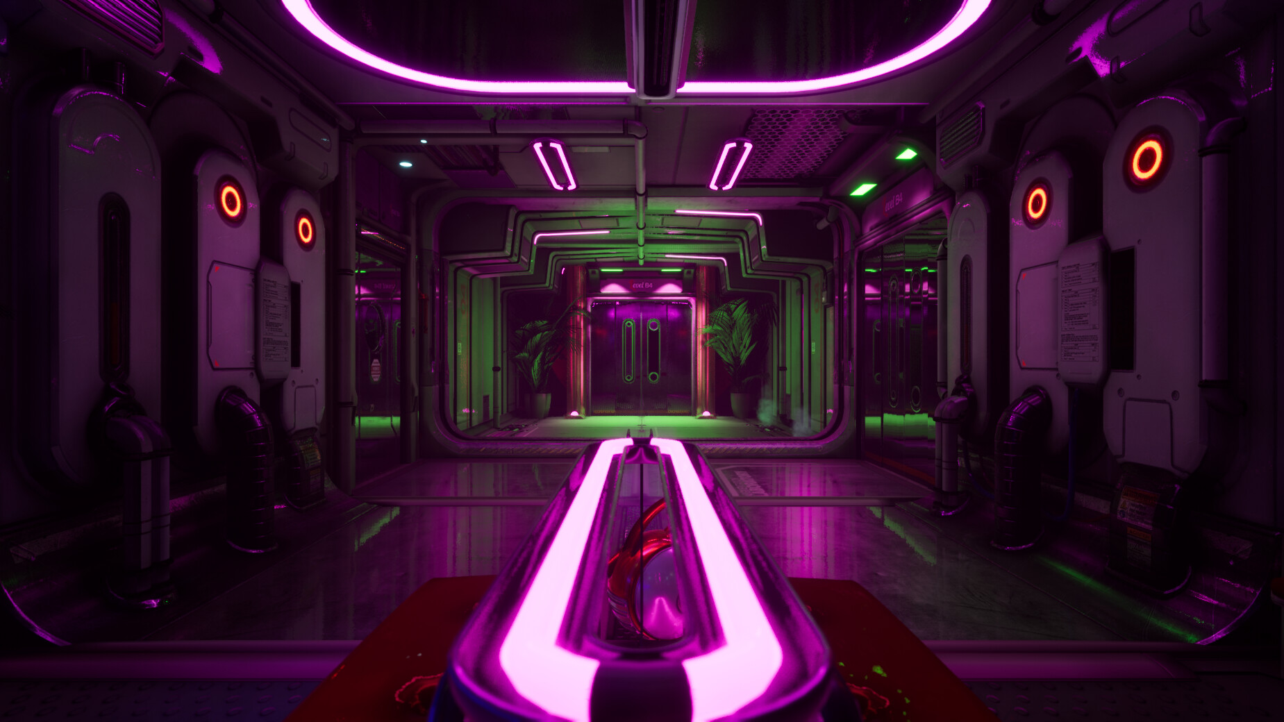 ArtStation - SciFi Hallway Lighting