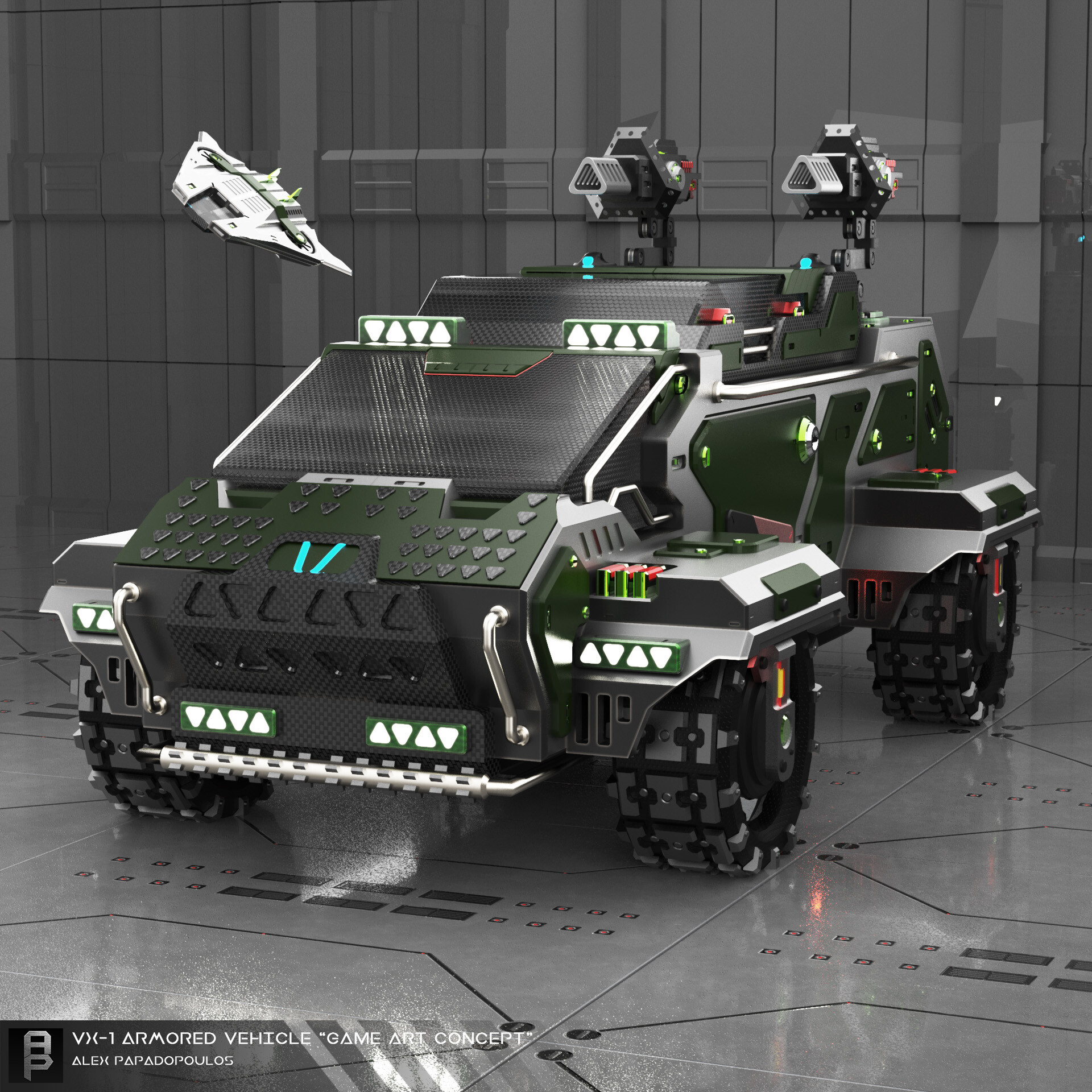 ArtStation - VX-ONE ARMORED AUTONOMUS VEHICLE ( FOR HIM )