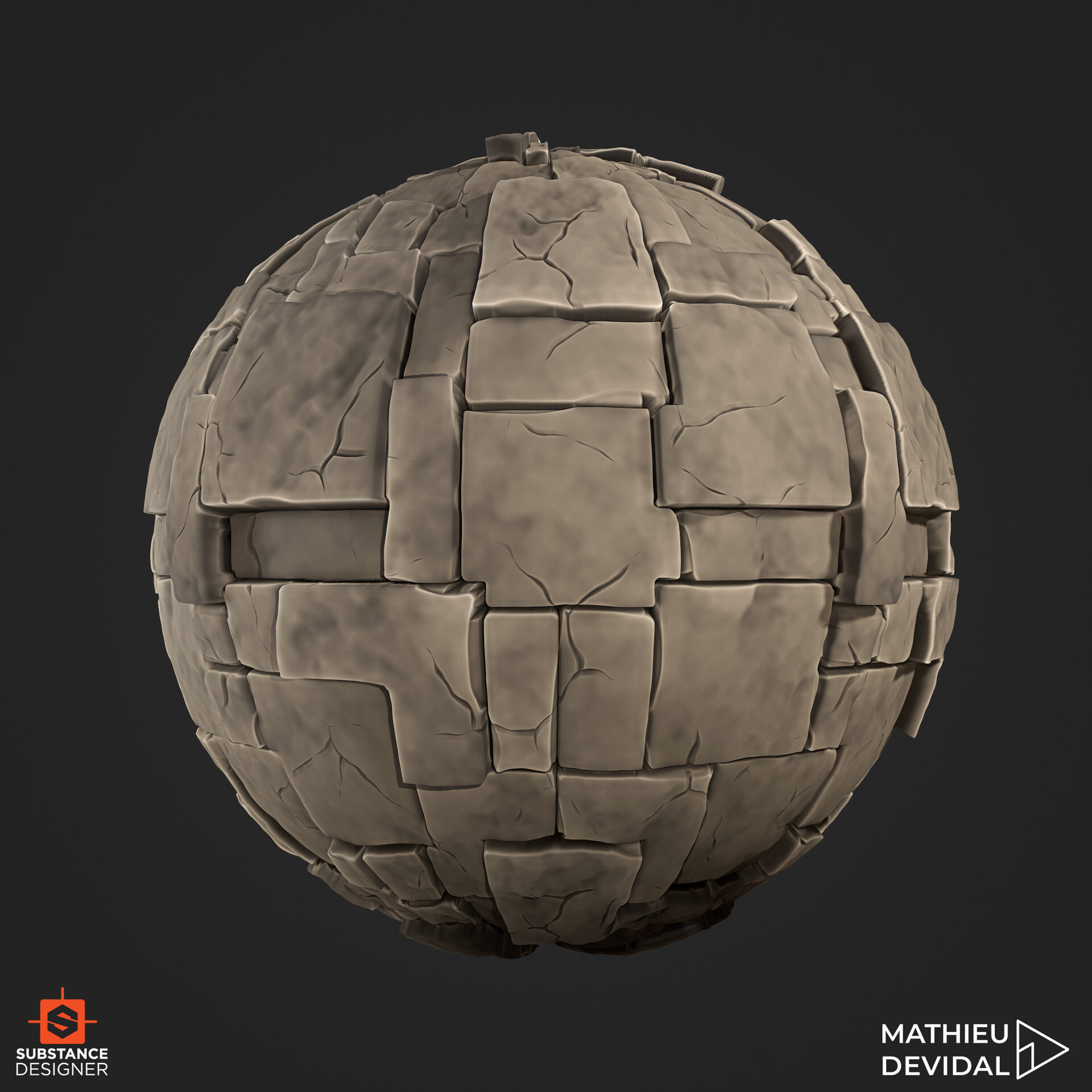 ArtStation - Stylized Dungeon Tile Material - Substance Designer