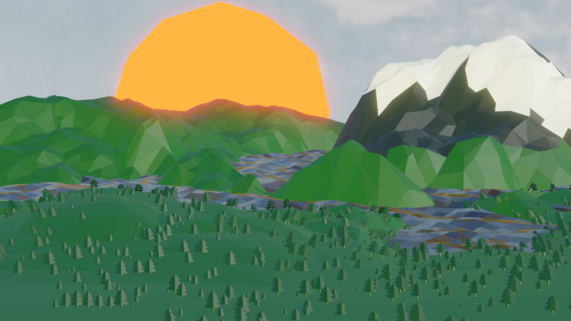 ArtStation - low poly island