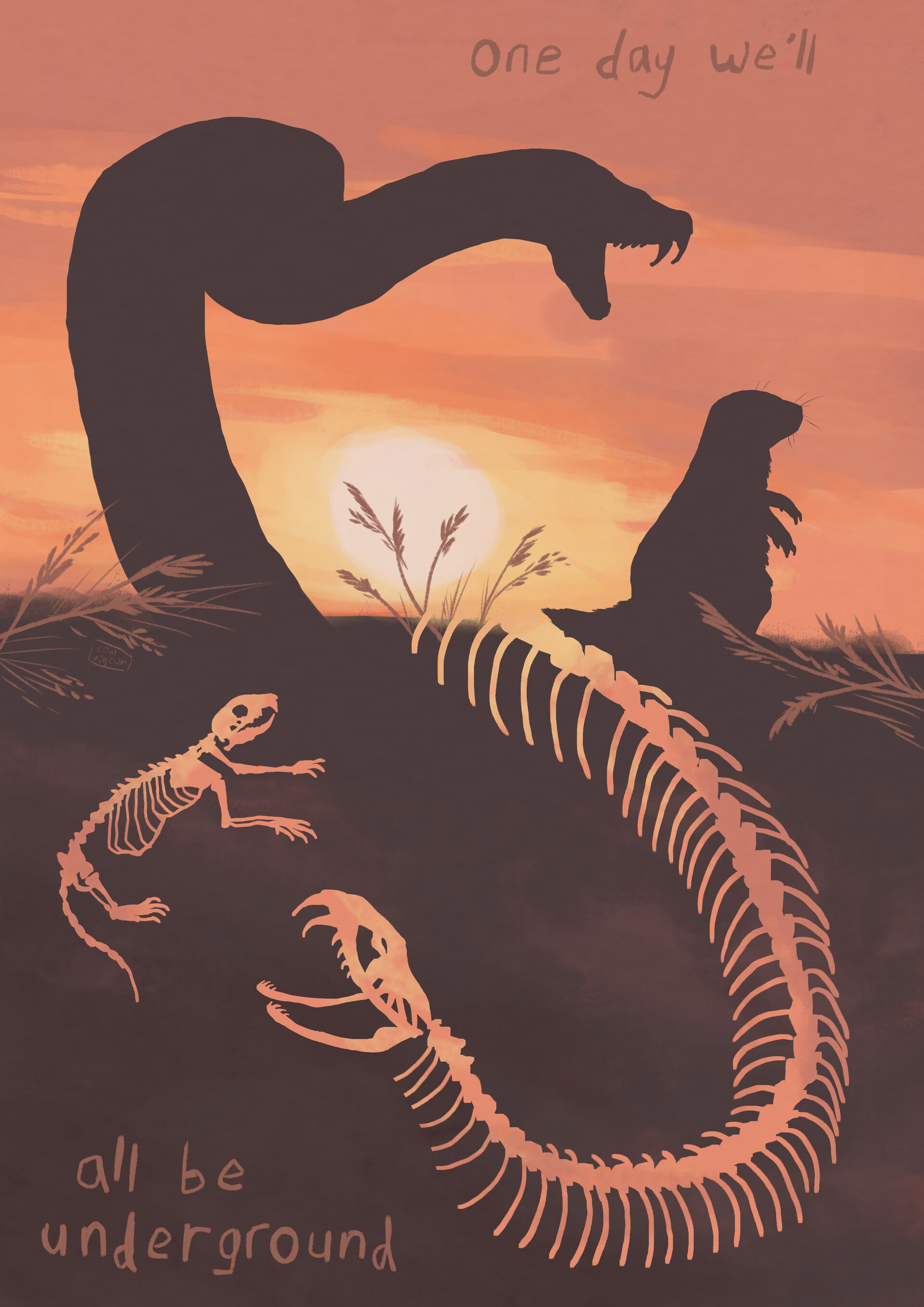 ArtStation - snake and the prairie dogs- cavetown