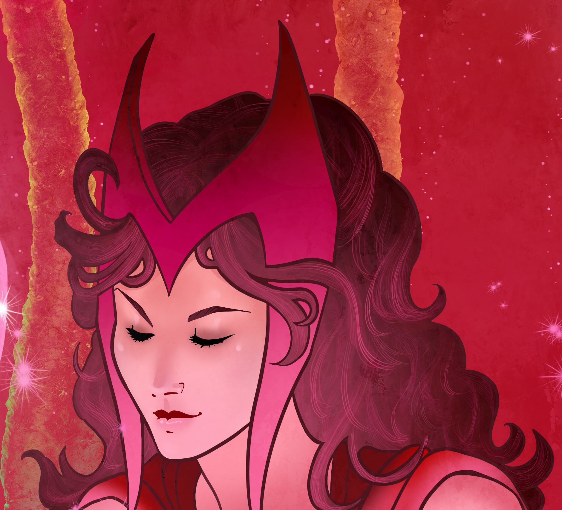 Jewel Nichole - Scarlet Witch Illustration - Magick