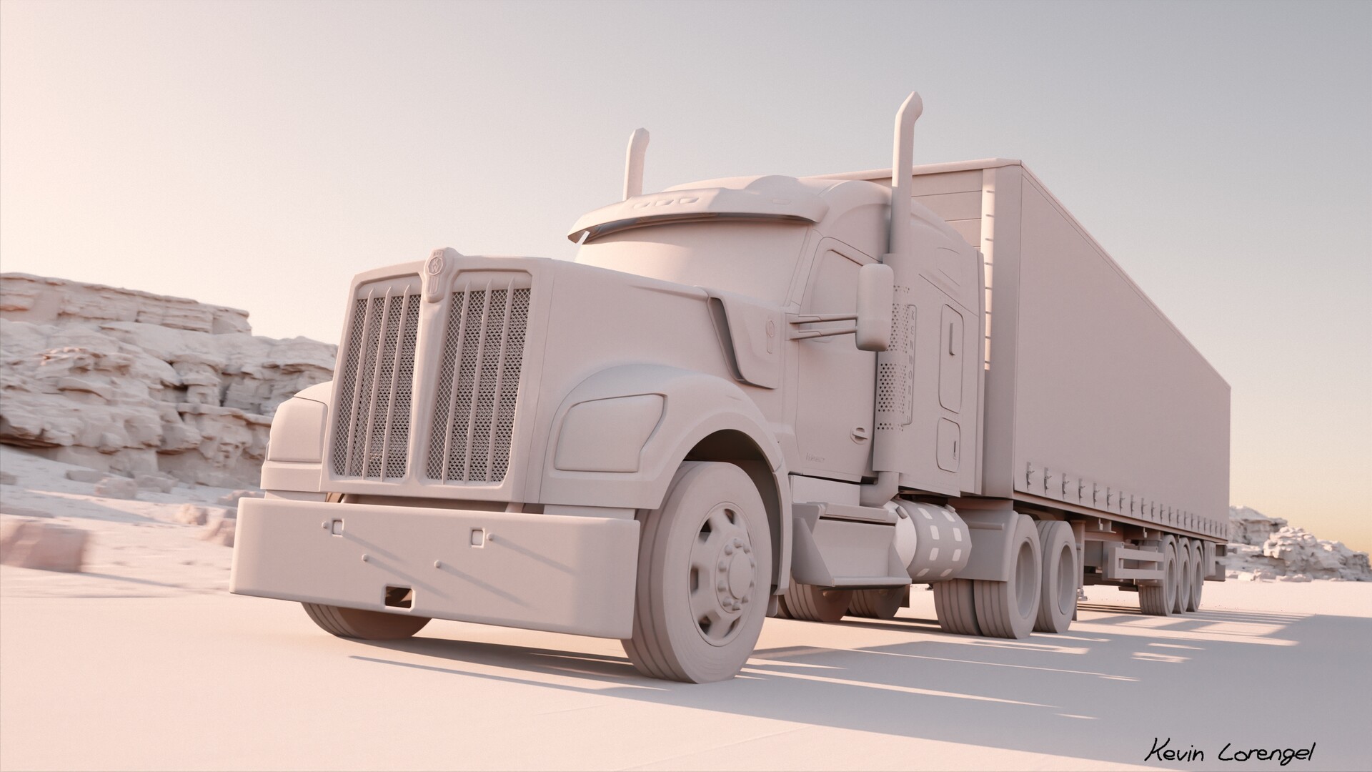 Kevin Lorengel - Black Kenworth W990