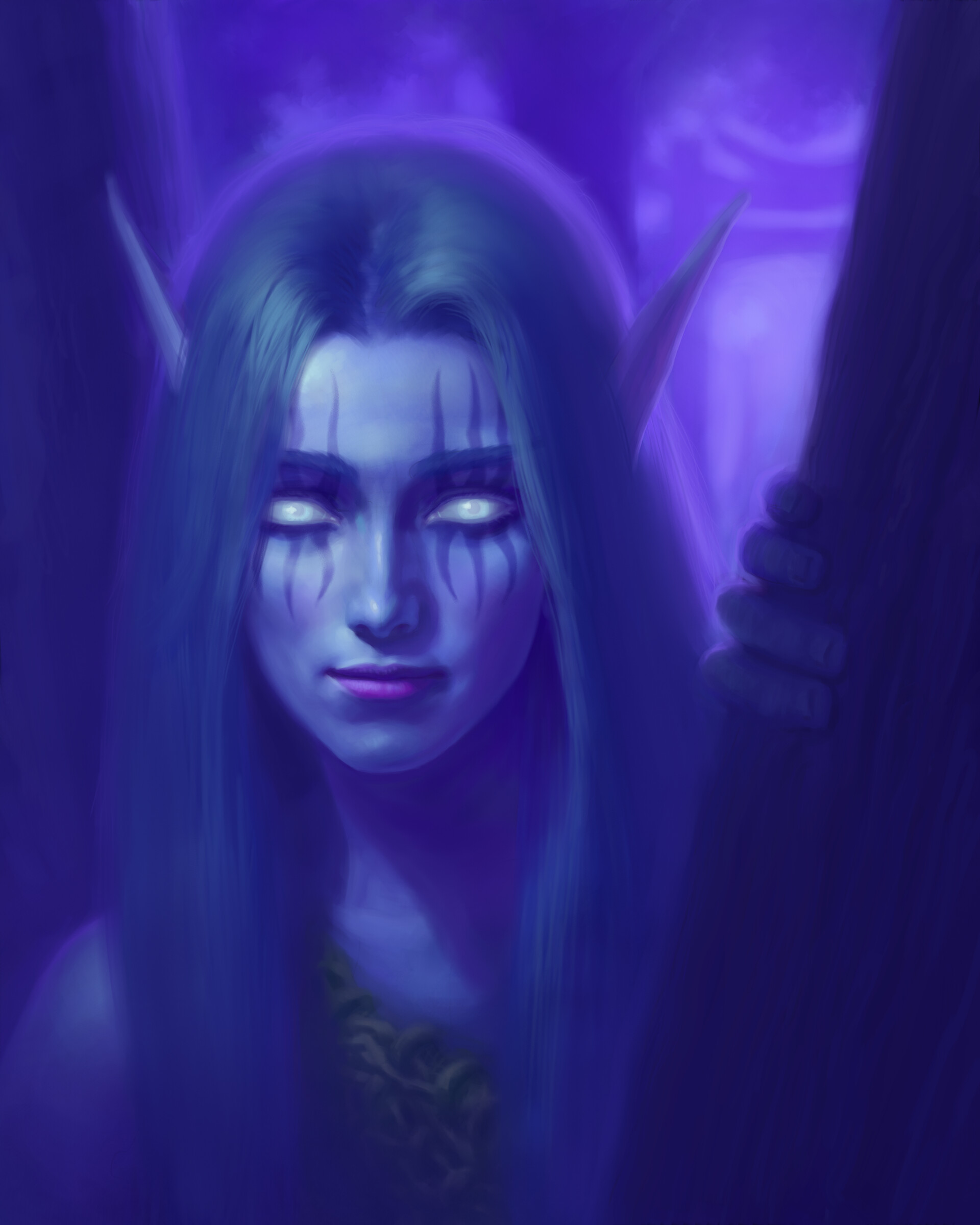 ArtStation - Night Elf Portrait