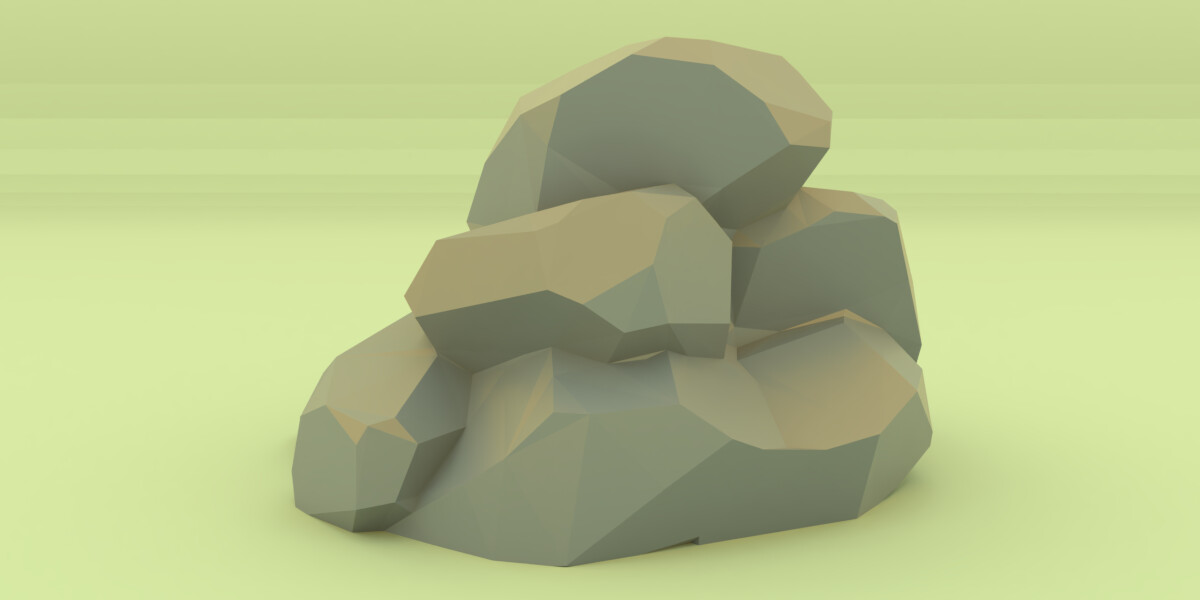 ArtStation - Low Poly Rocks