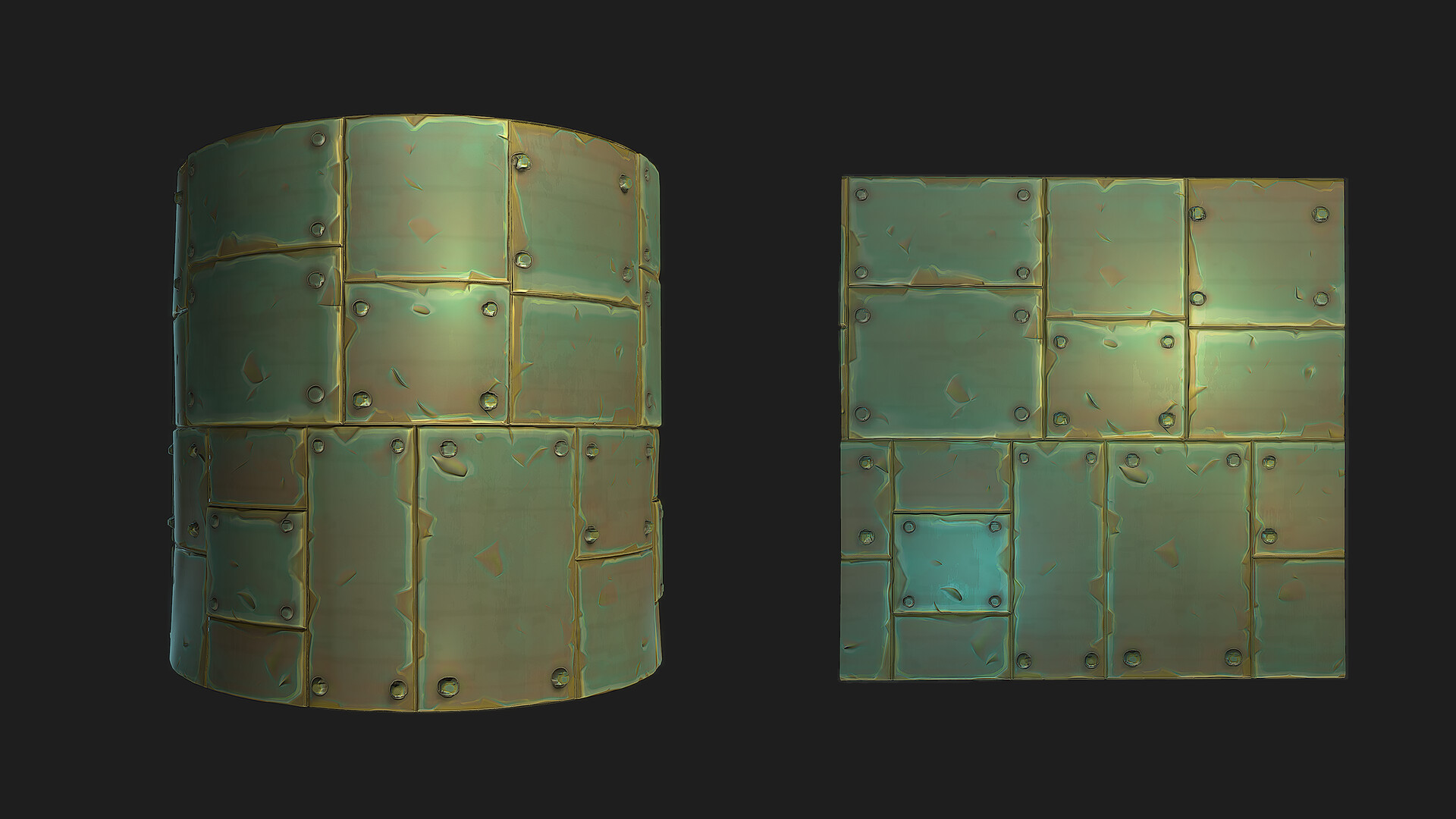 ArtStation - Stylized metal floor