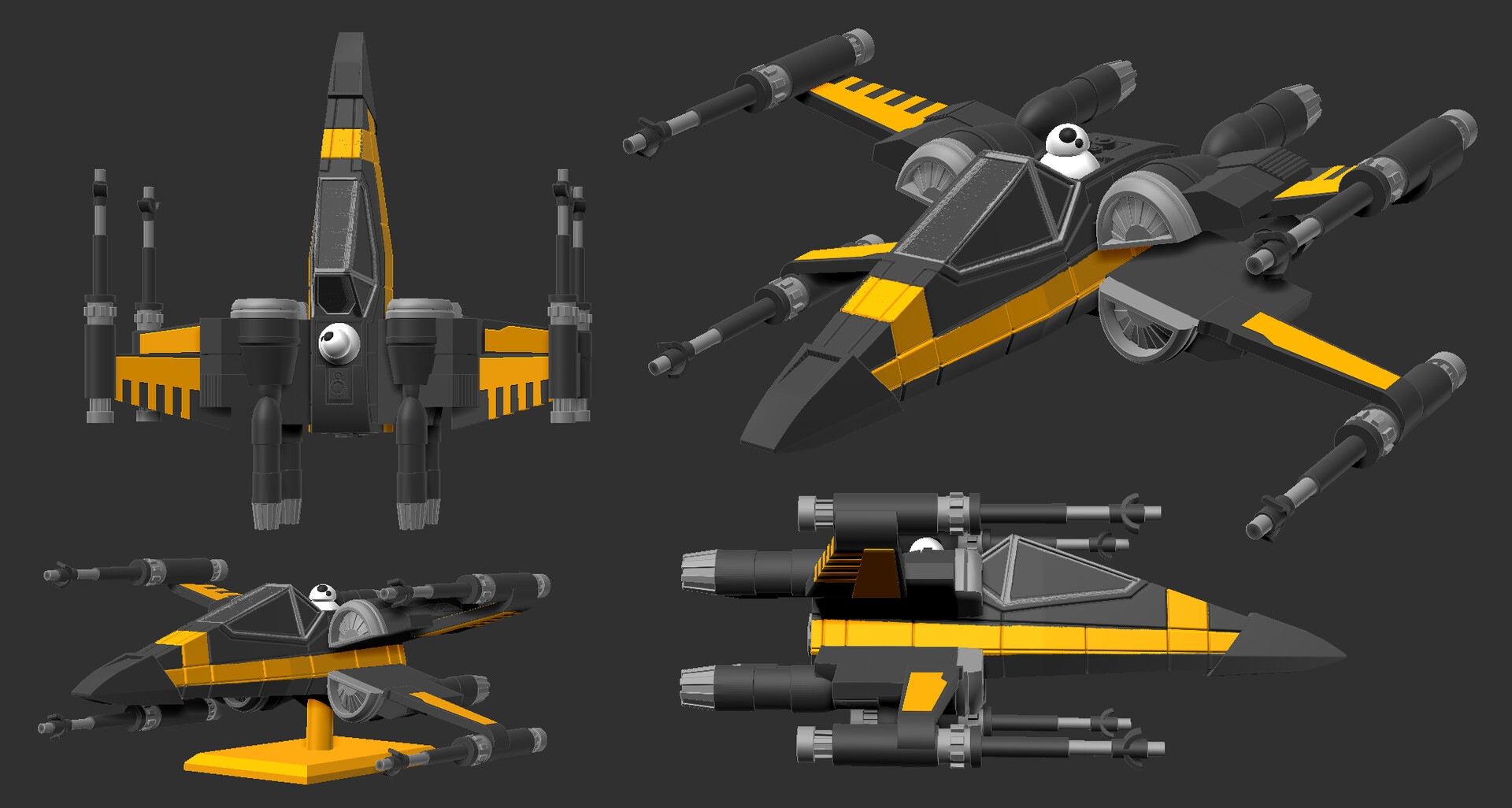 ArtStation - X-Wing open s-foils