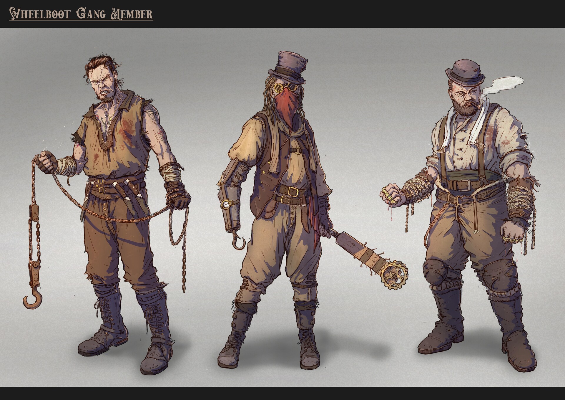 Wheelboot Gang Member by Owen Yeung : r/ImaginarySteampunk
