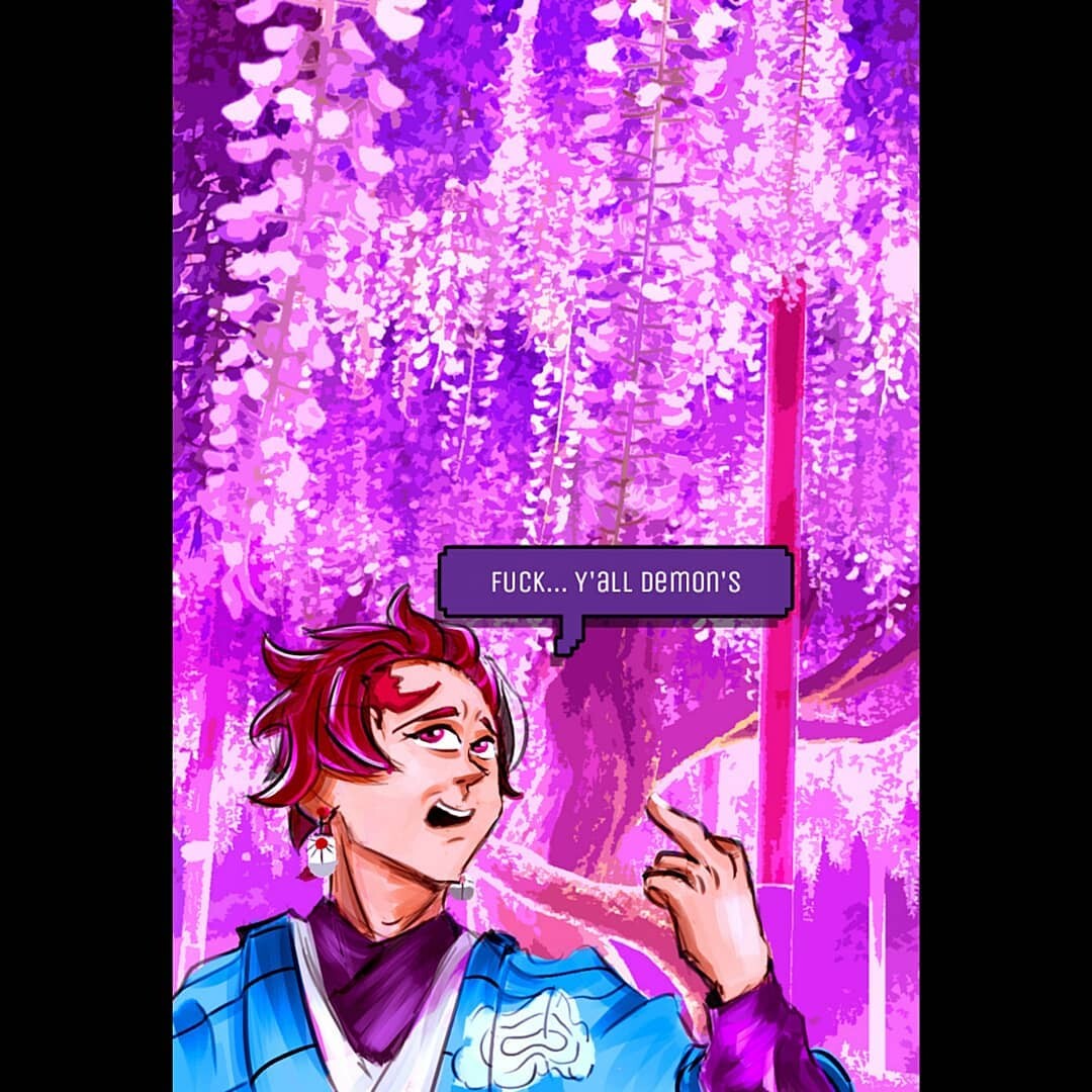 ArtStation - Quick Sketch : Tanjiro (DEMONS SLAYER)