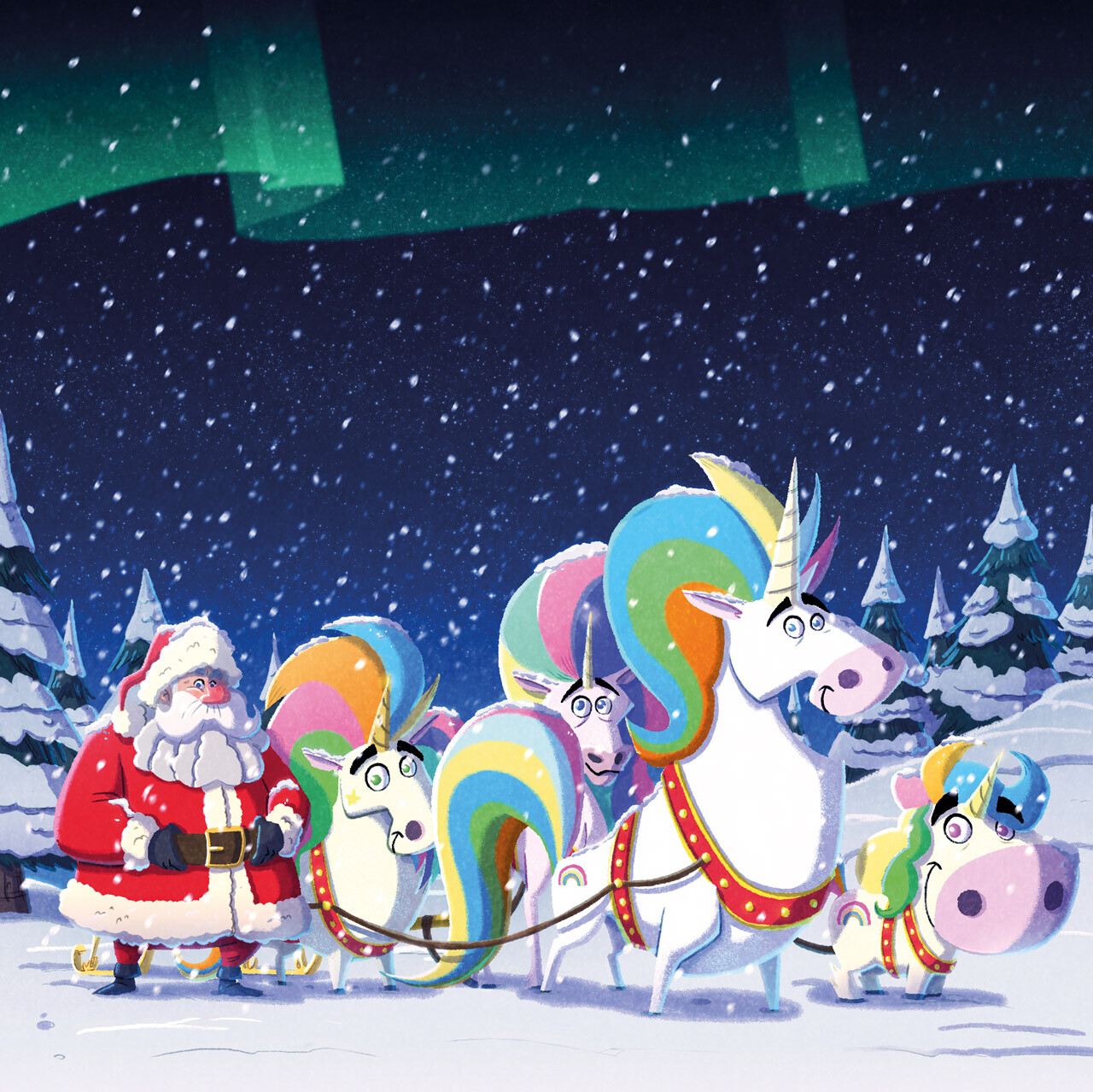ArtStation - The Unicorns who saved Christmas