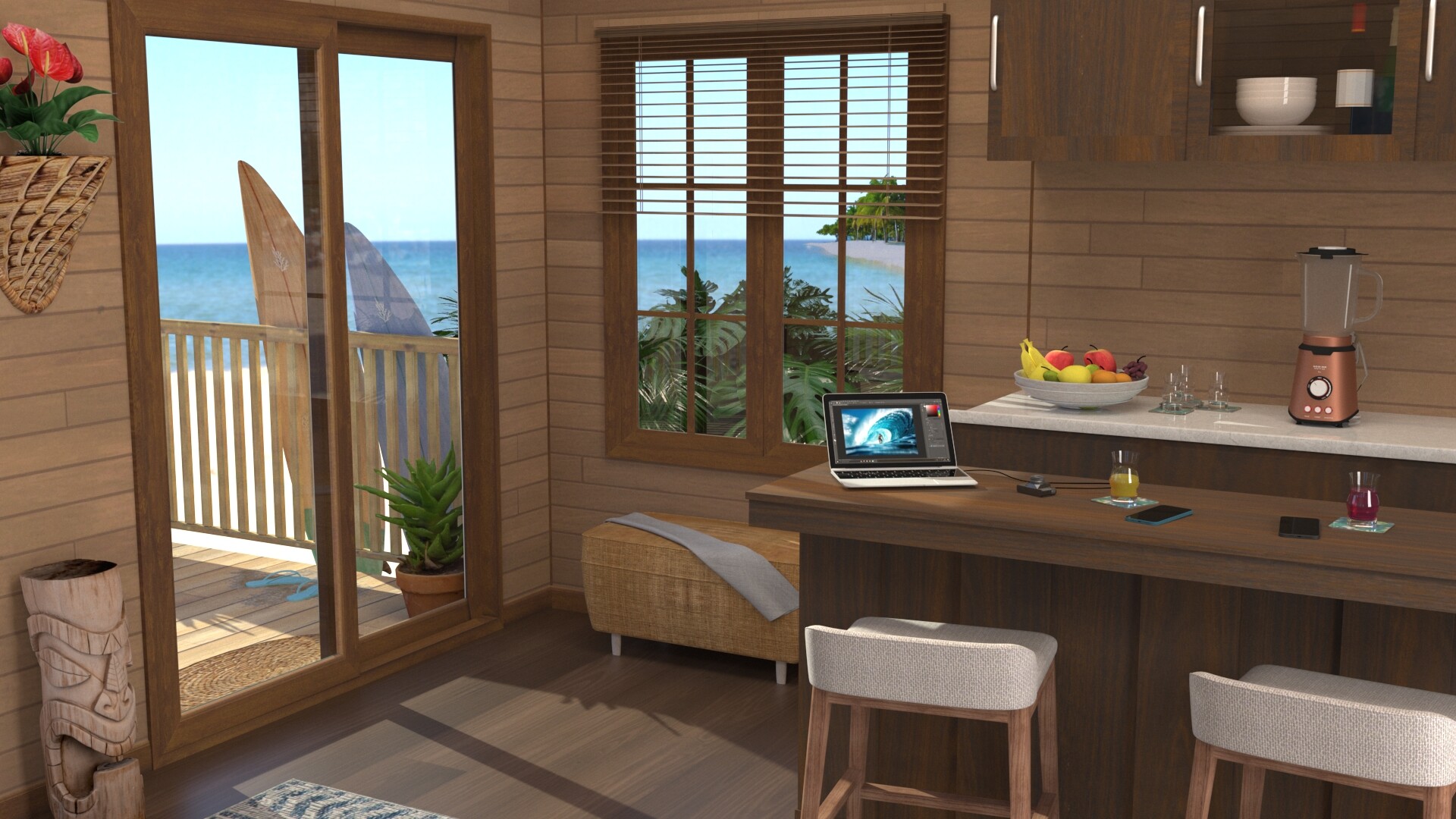 ArtStation - Surfer's Beach Villa