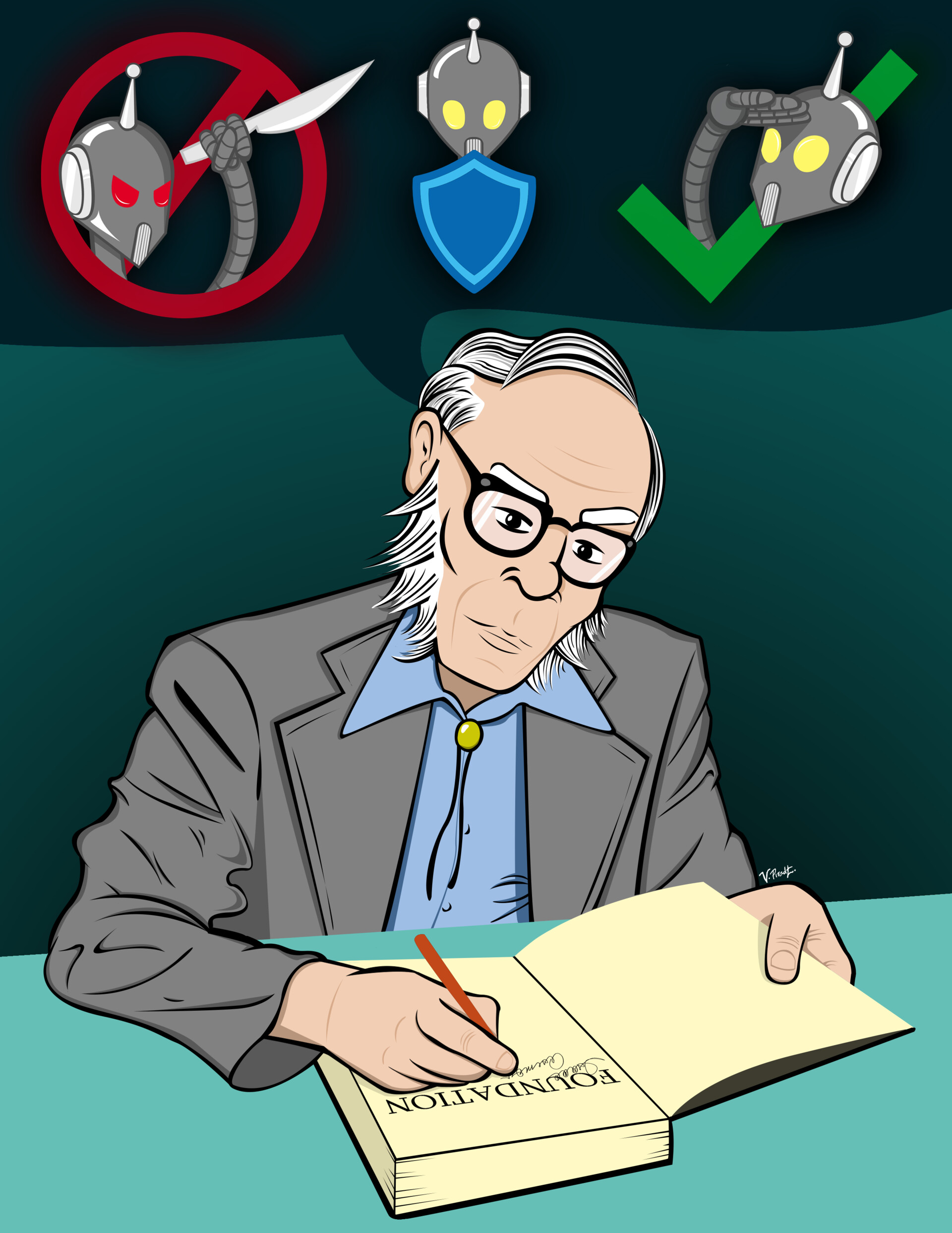 ArtStation - Isaac Asimov 101° Anniversary