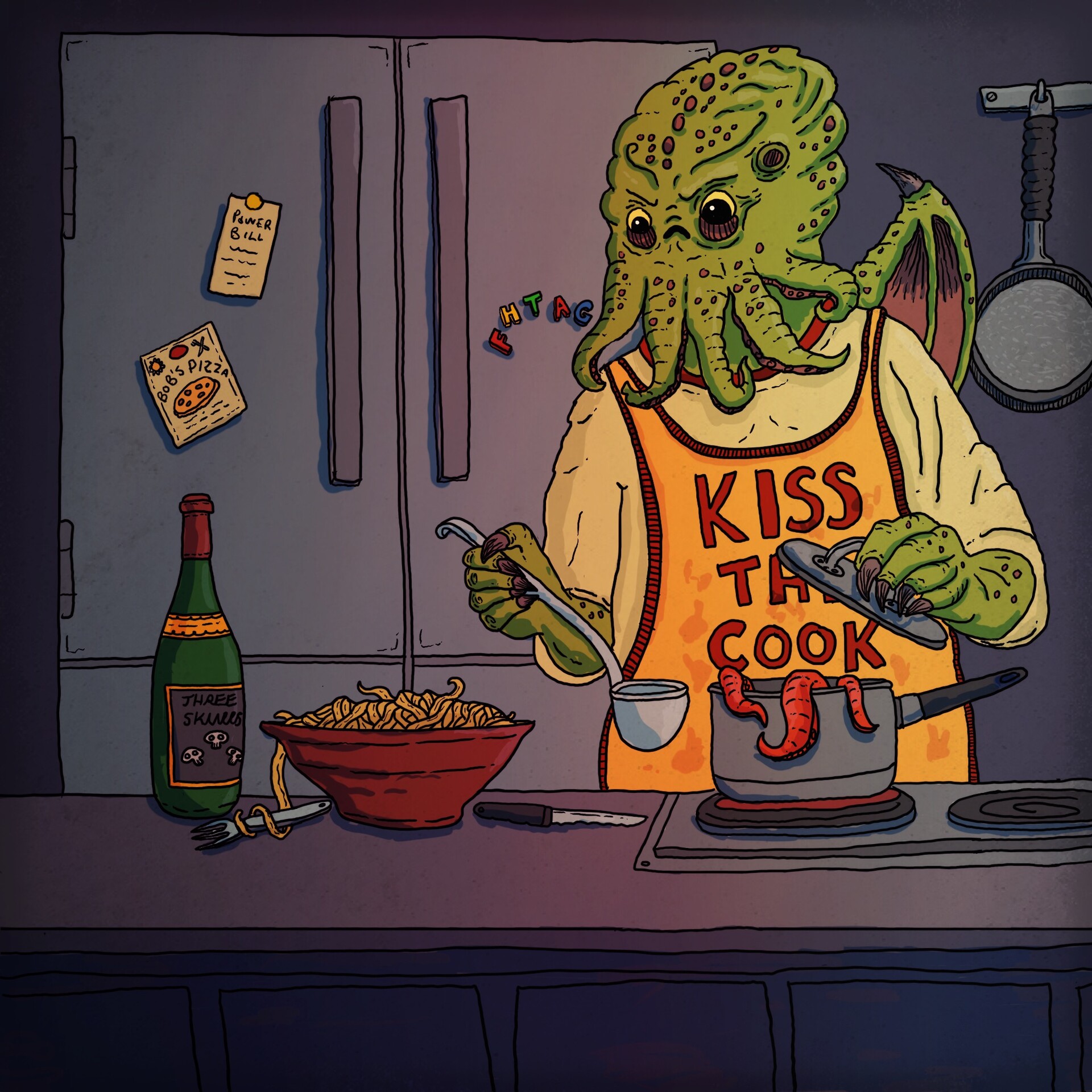 ArtStation - Everyday Cthulhu. Kiss the Cook.