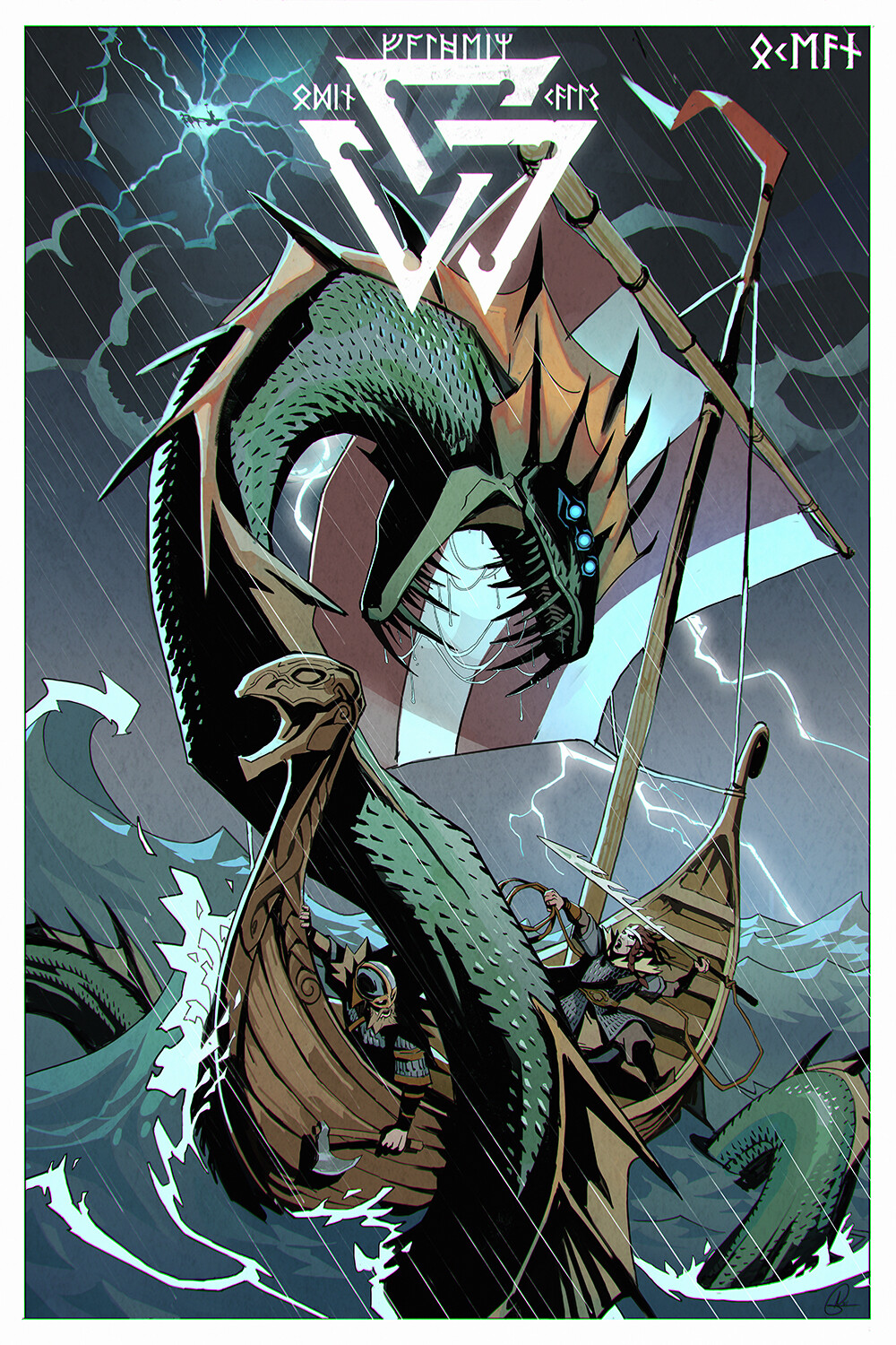 Alex Chen - Valheim Poster - Fanart - Ocean Biome