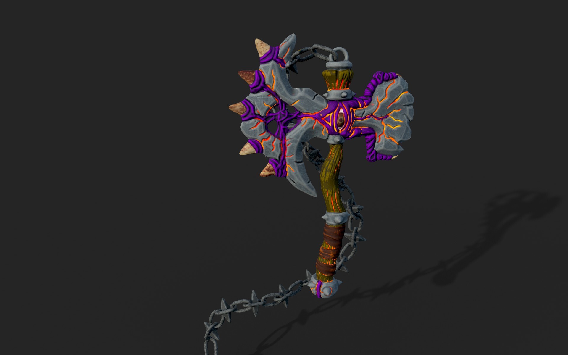 ArtStation - Demonic Axe Stylized