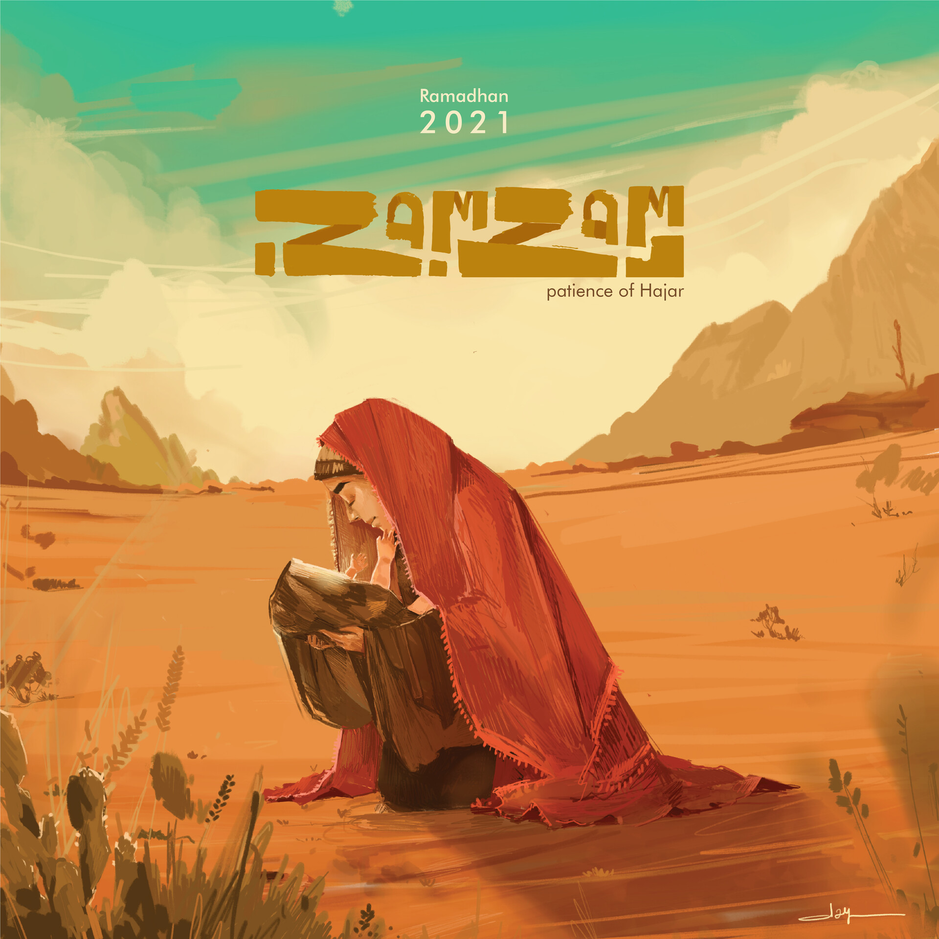 ArtStation - ZAMZAM - Patience of Hajar