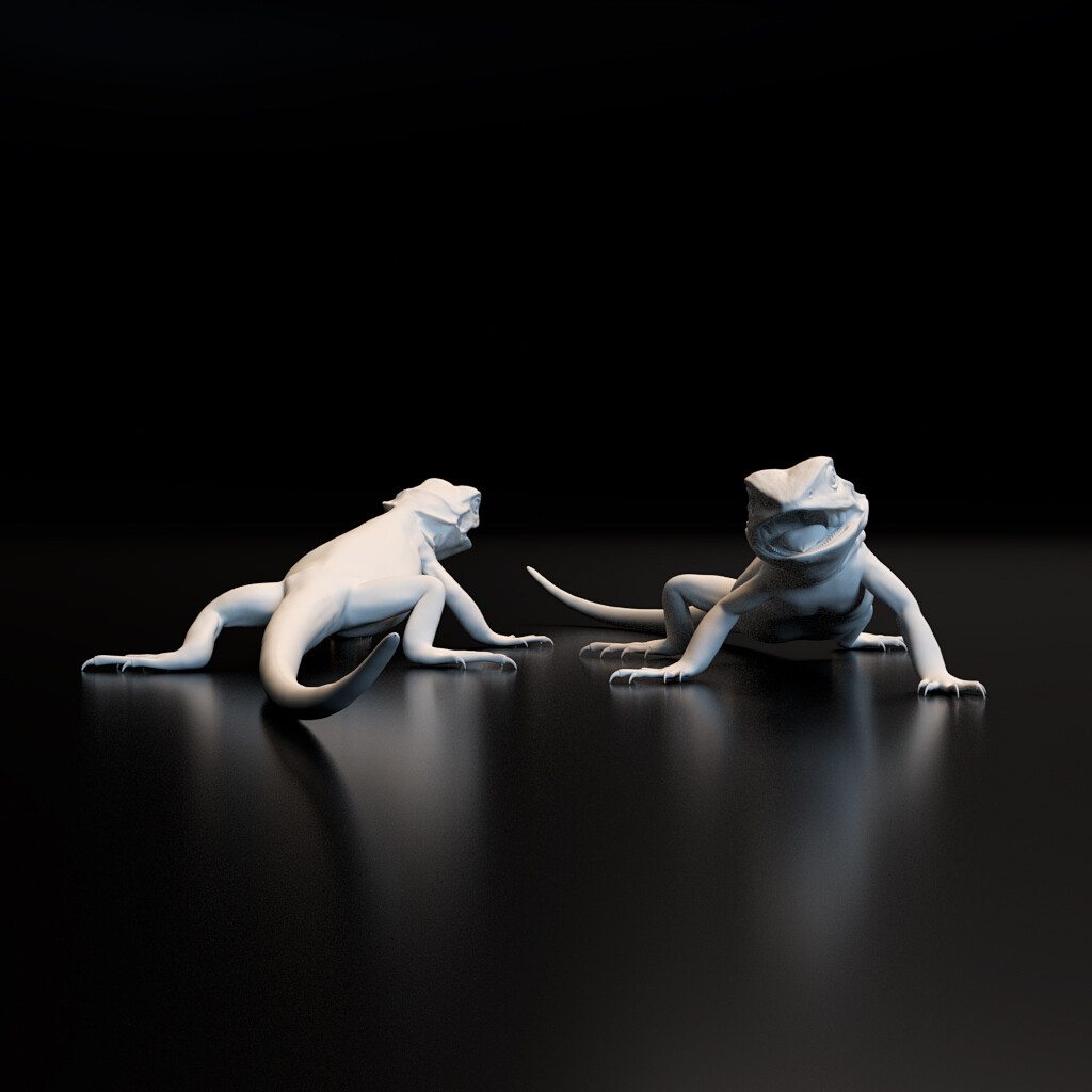 ArtStation - Rex the Bearded Dragon