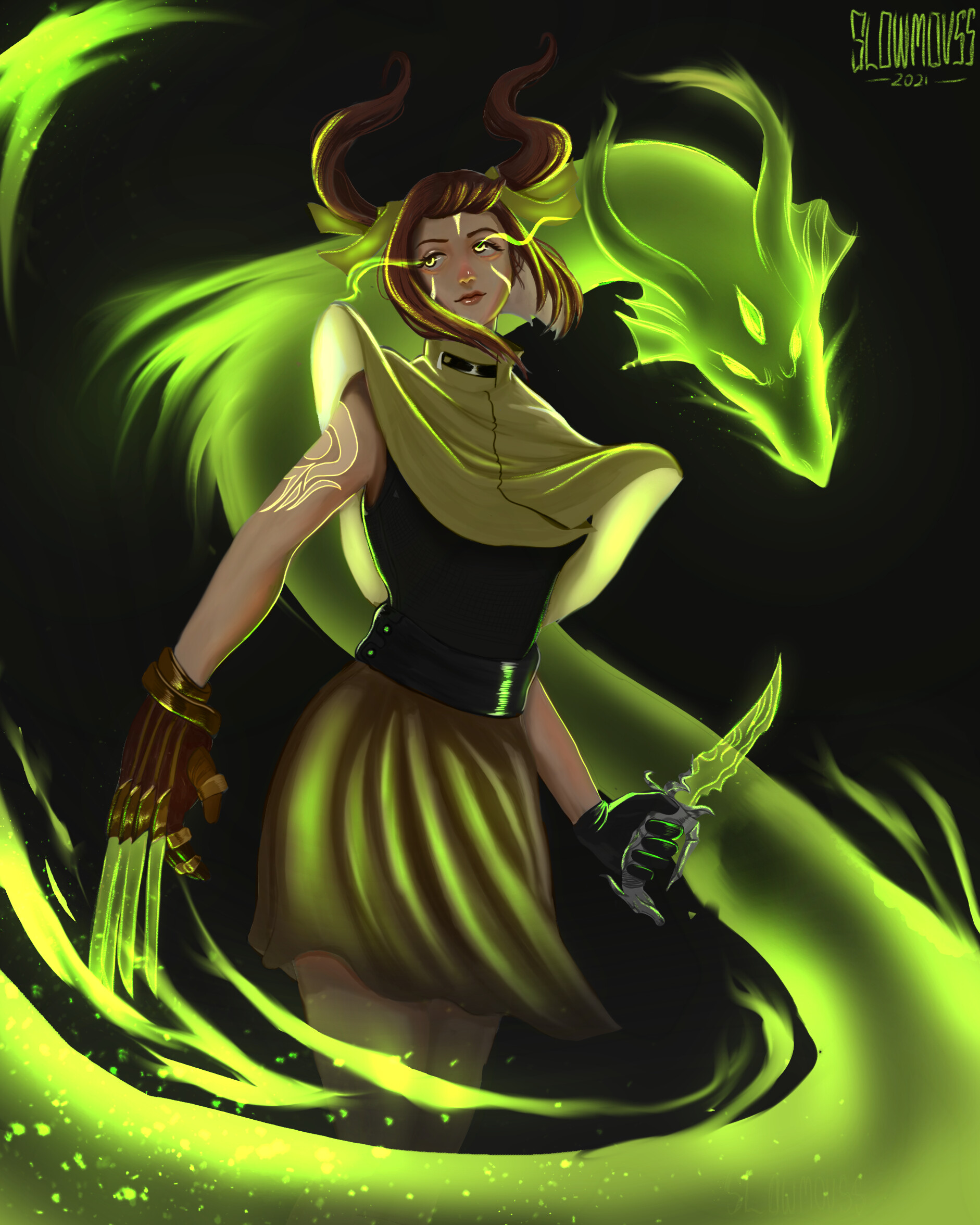 ArtStation - Dragon girl