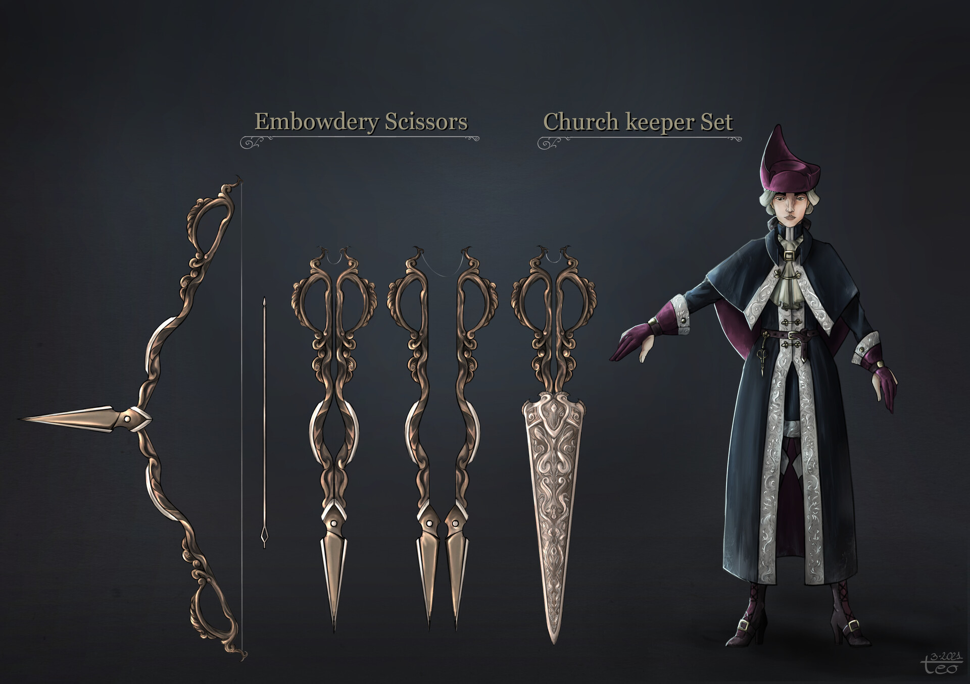 ArtStation - Bloodborne II Contest - Church Keeper Set