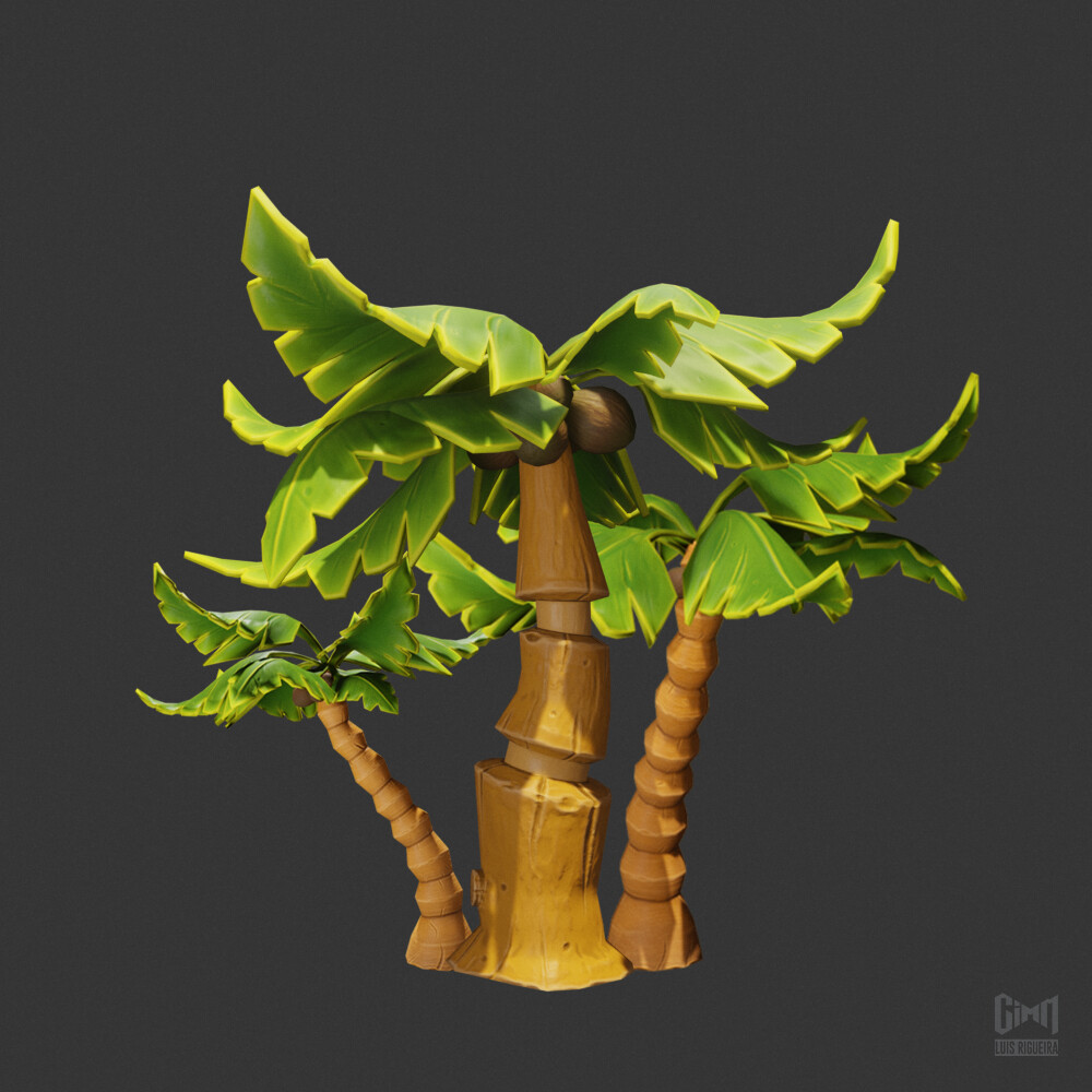 Luis Rigueira - Coconut Palm - Game ready