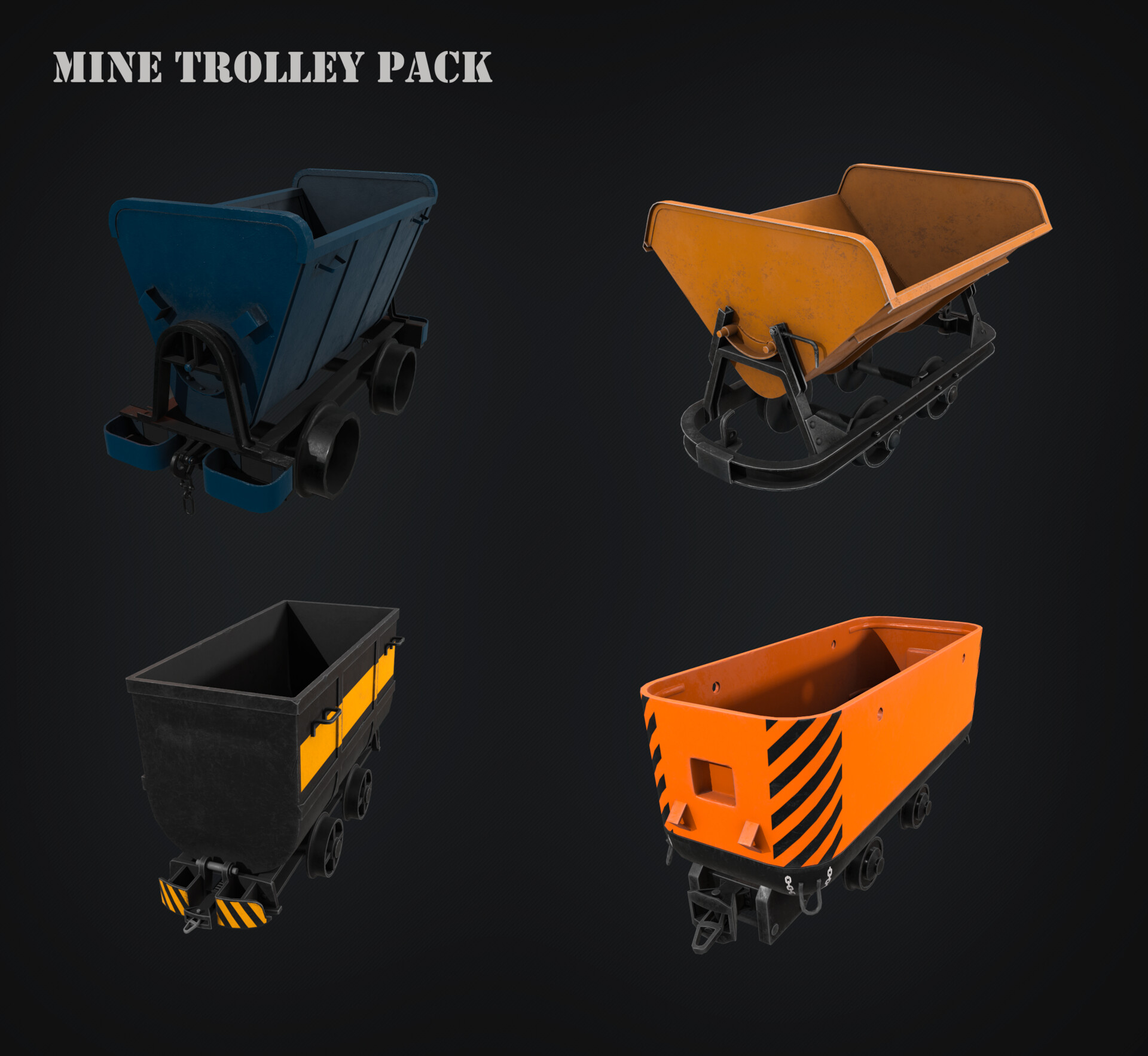 ArtStation - Mine trolley pack