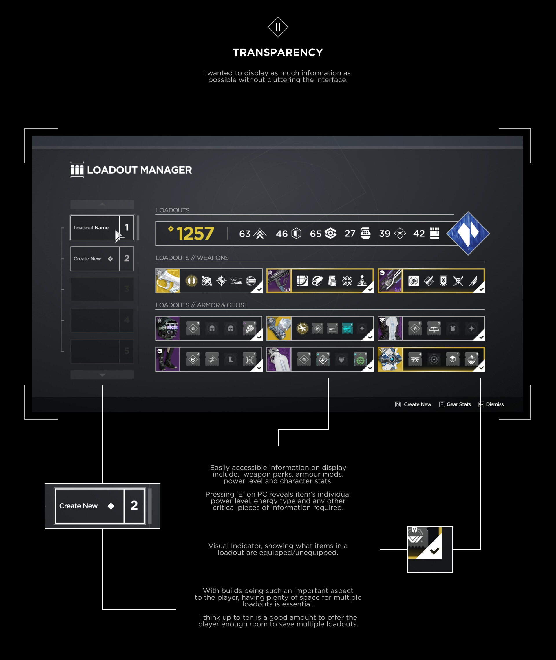 Jordan Cox - Destiny 2 │Loadout Manager UI │ Un-Official