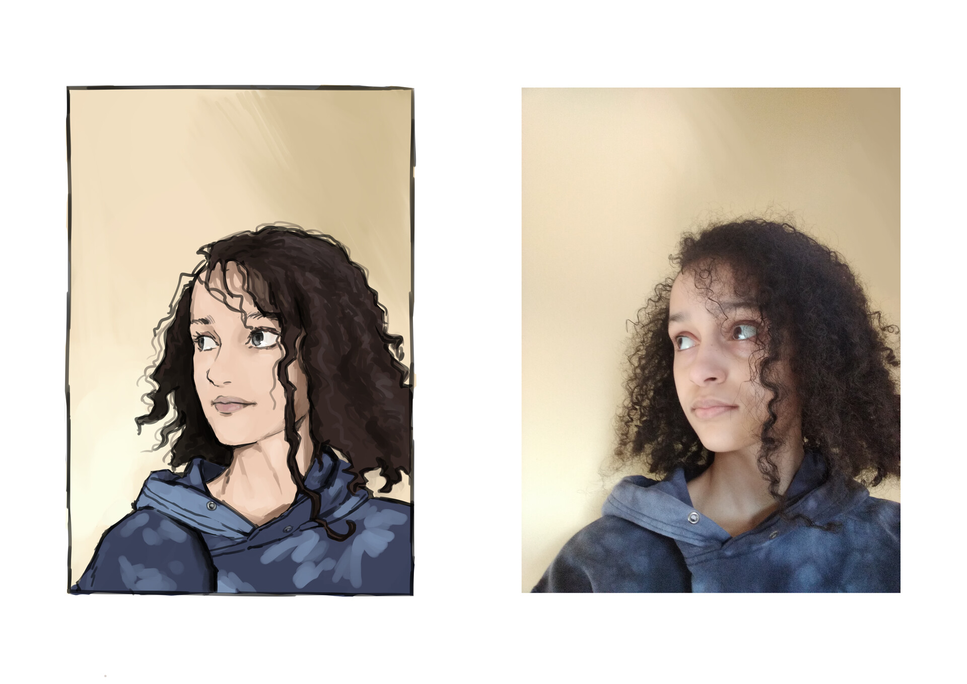 ArtStation - Semi-realistic drawing of myself