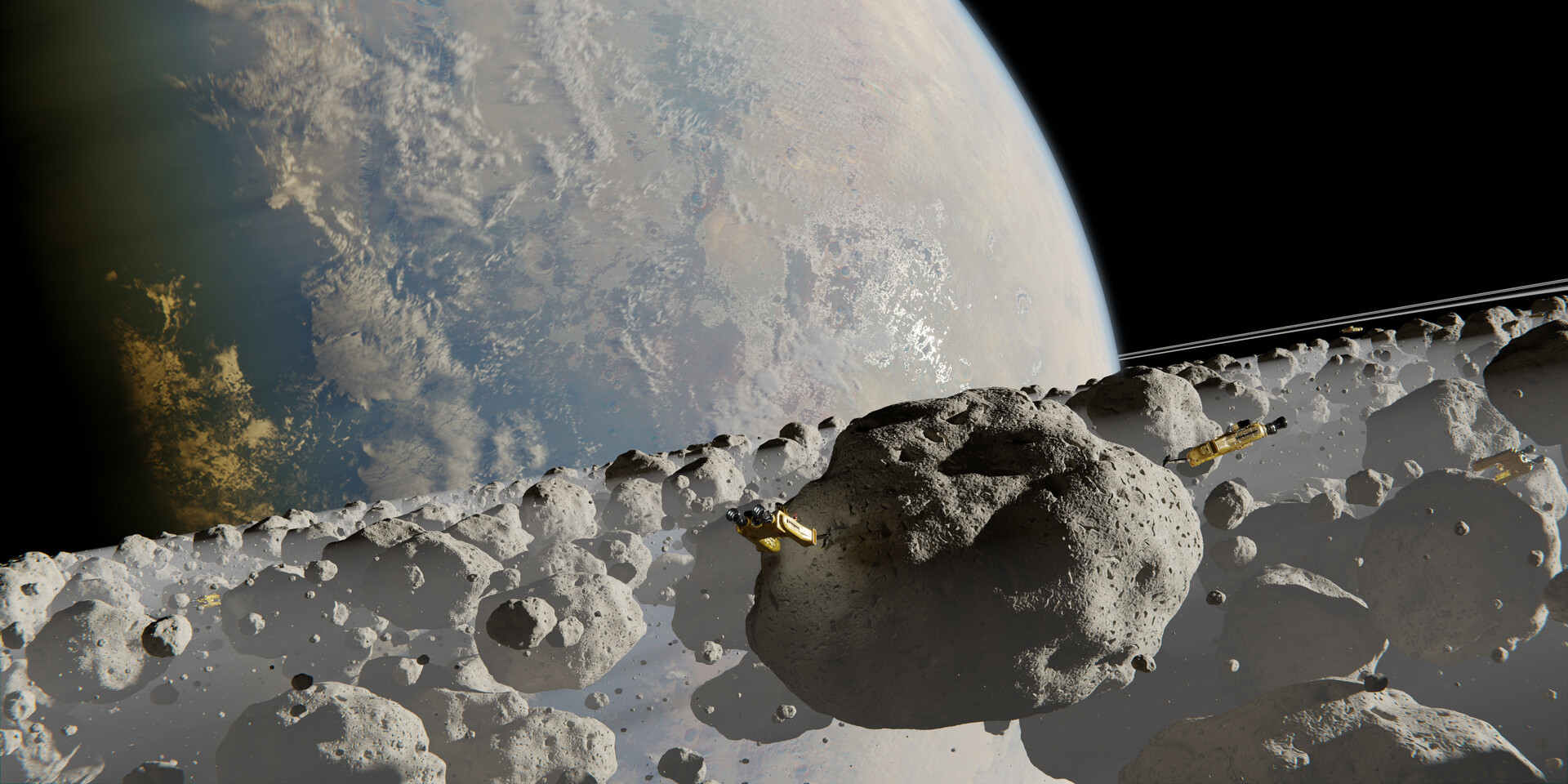 ArtStation - Asteroid Mining
