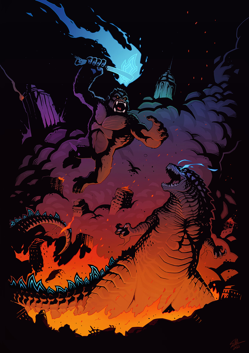 ArtStation - Godzilla vs Kong