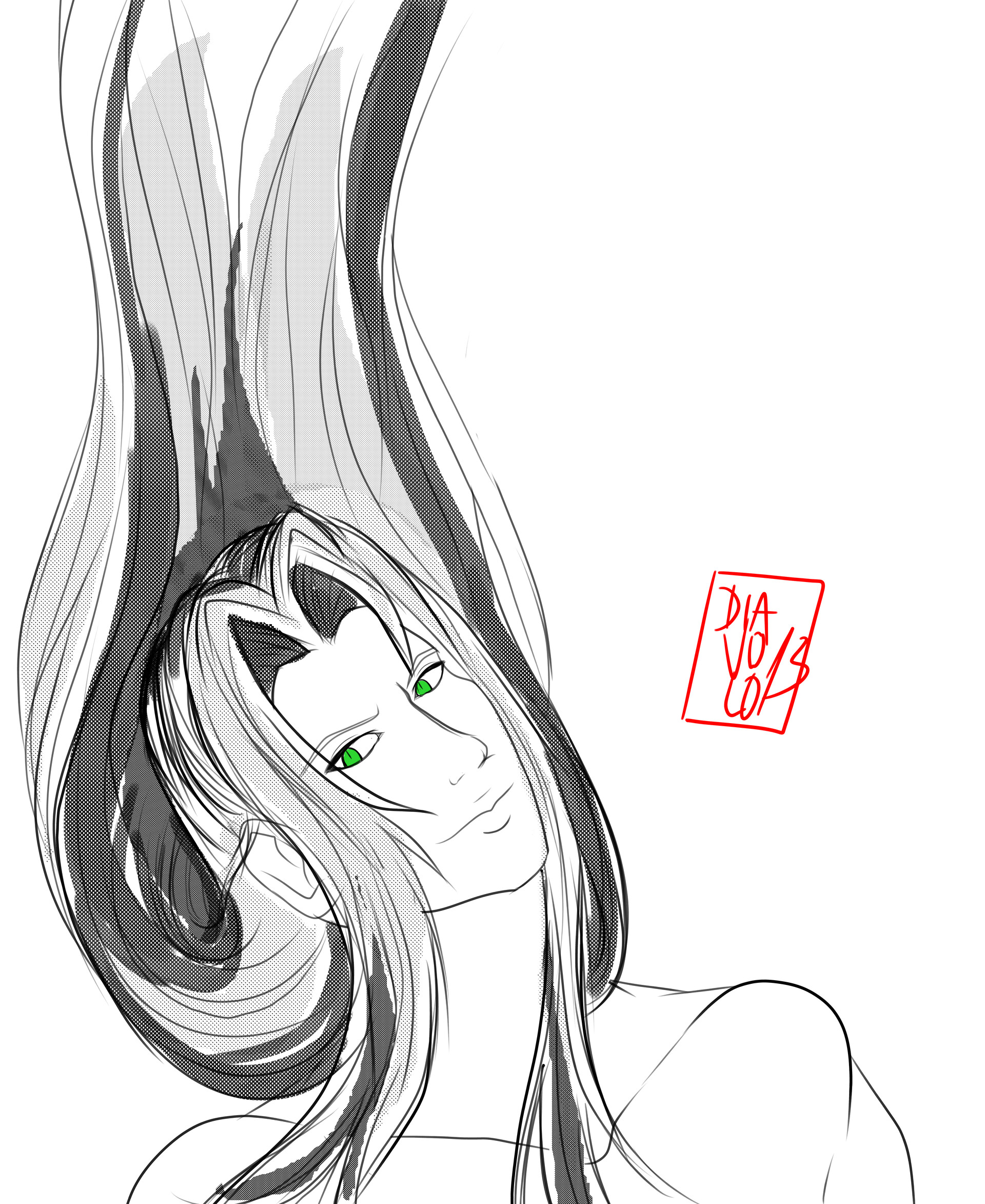 ArtStation - Long hair