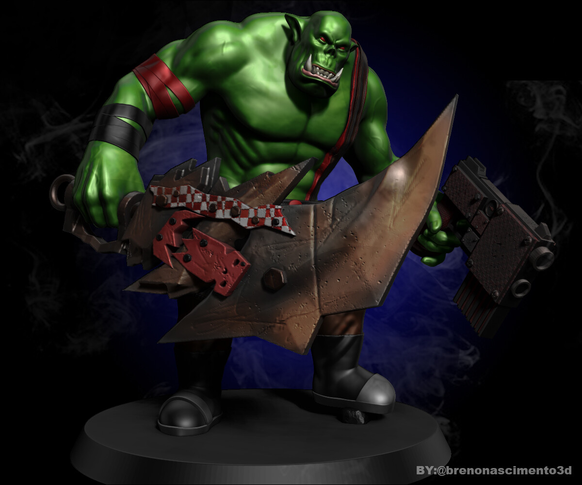 ArtStation - Miniature Warhammer 40k Ork fanart.