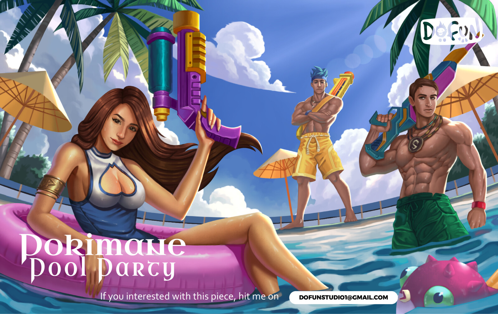 dofun studio - POKIMANE pool party