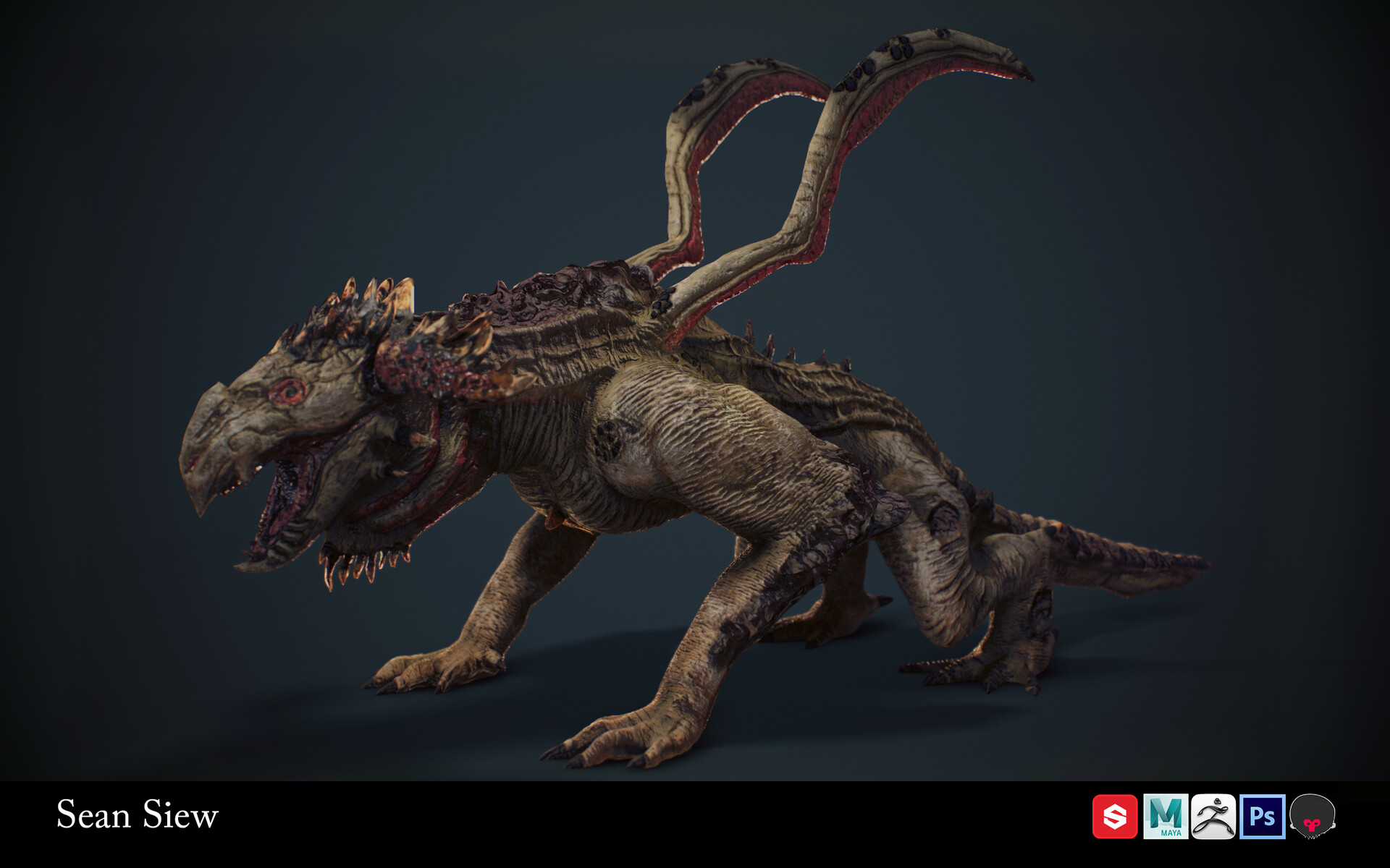 ArtStation - God Of War 2018 Dragon Hræzlyr