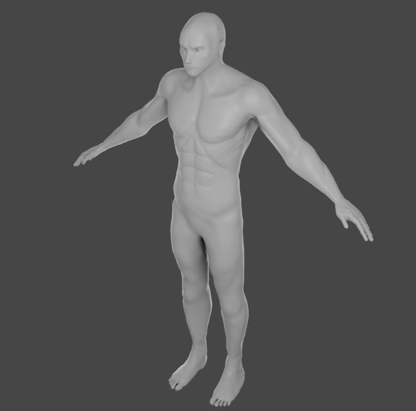 ArtStation - Detailed model of a man from scratch