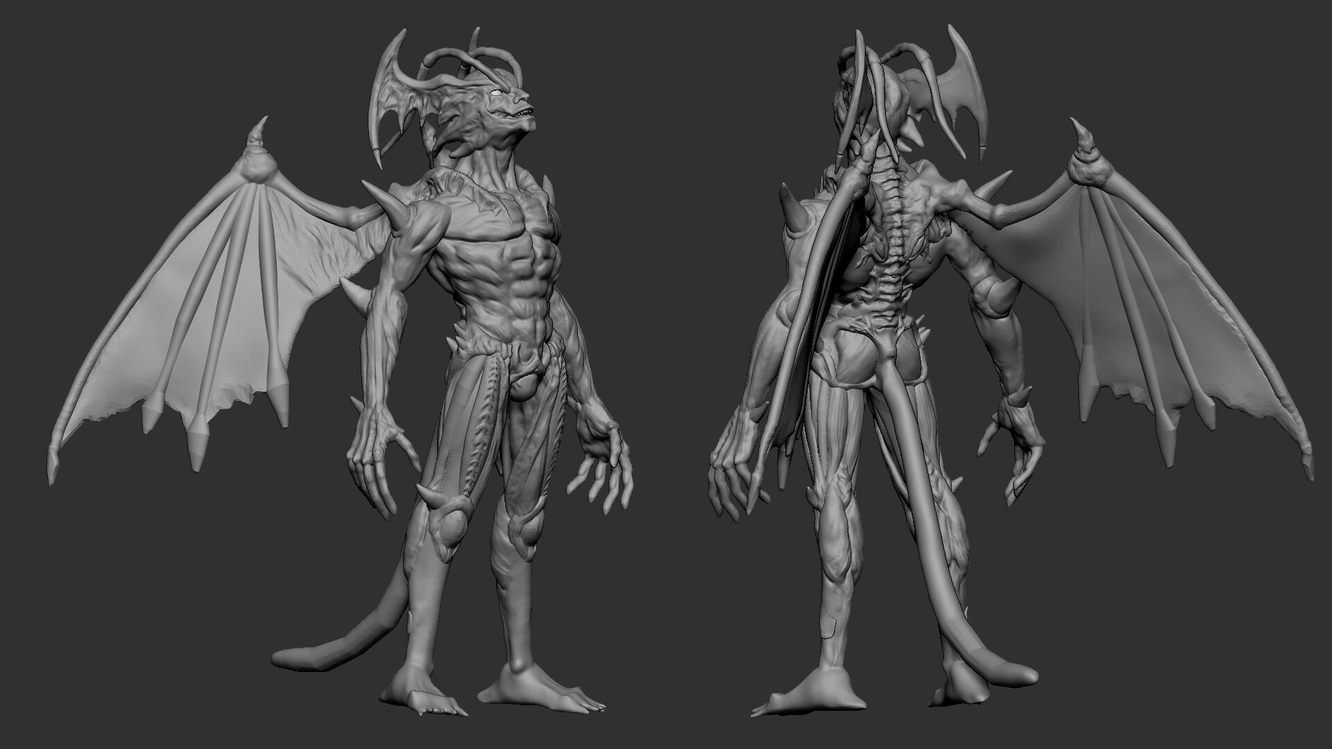 ArtStation - Devilman Crybaby Akira demon Work In Progress