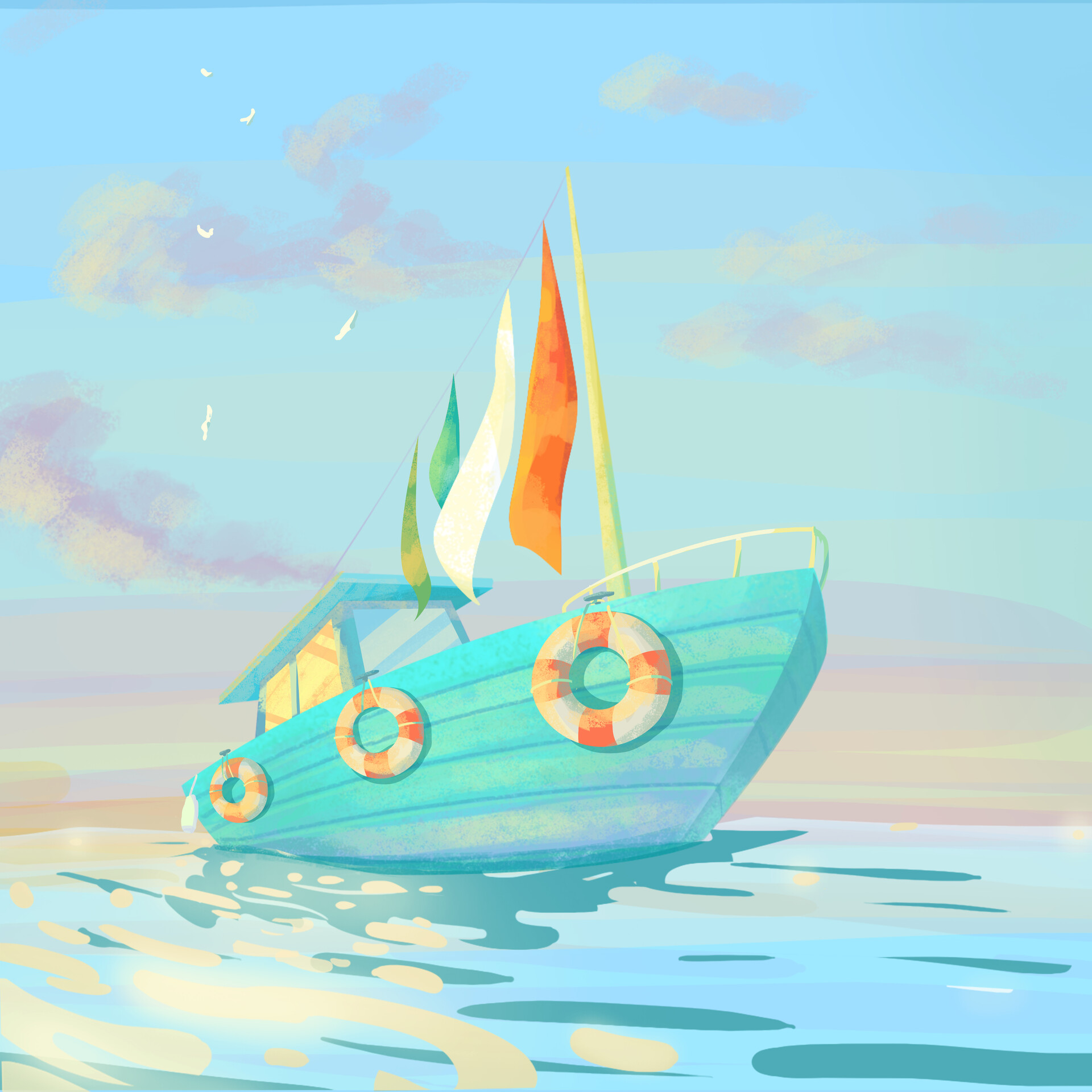 ArtStation - Lazy boat