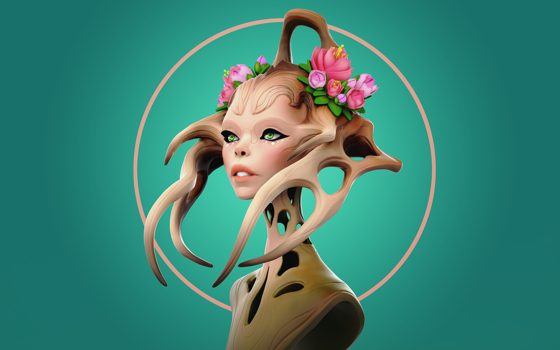 Elliot Betancourt - Stylized Bust - Spring Dryad