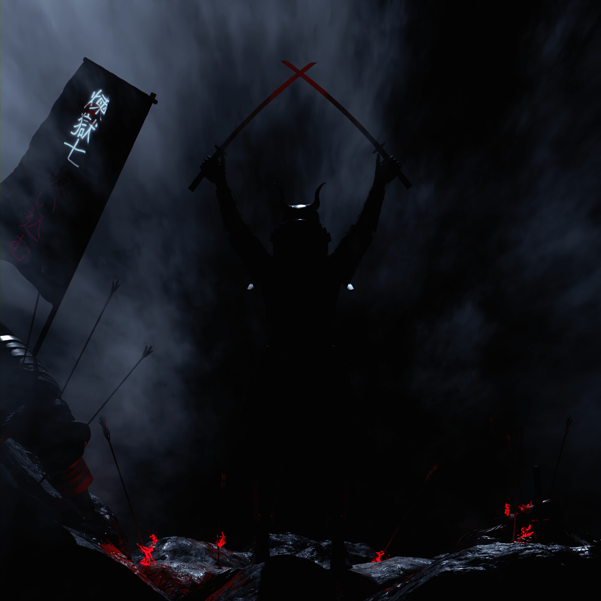 ArtStation - 'Rengoku' Samurai After Battle Scene