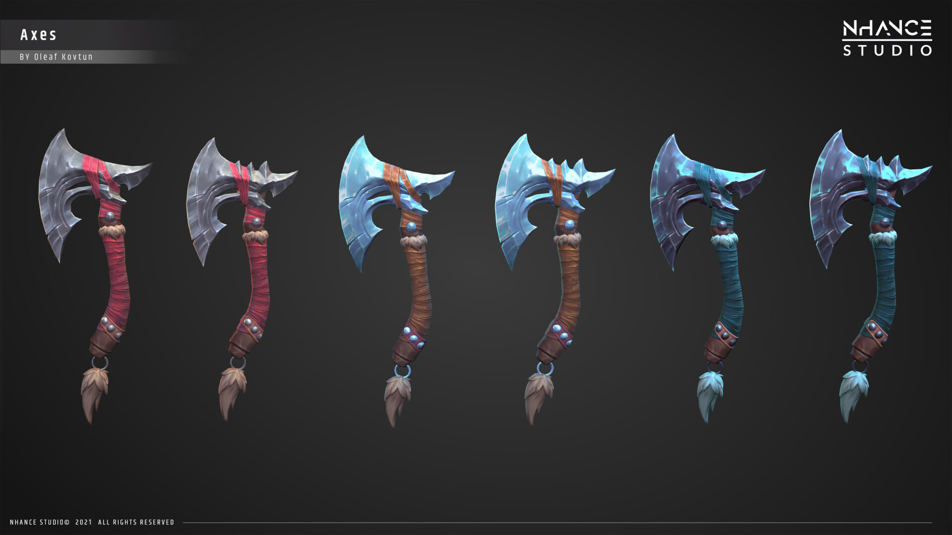 Olha Kovtun - Handpainted Weapon Set for NHance