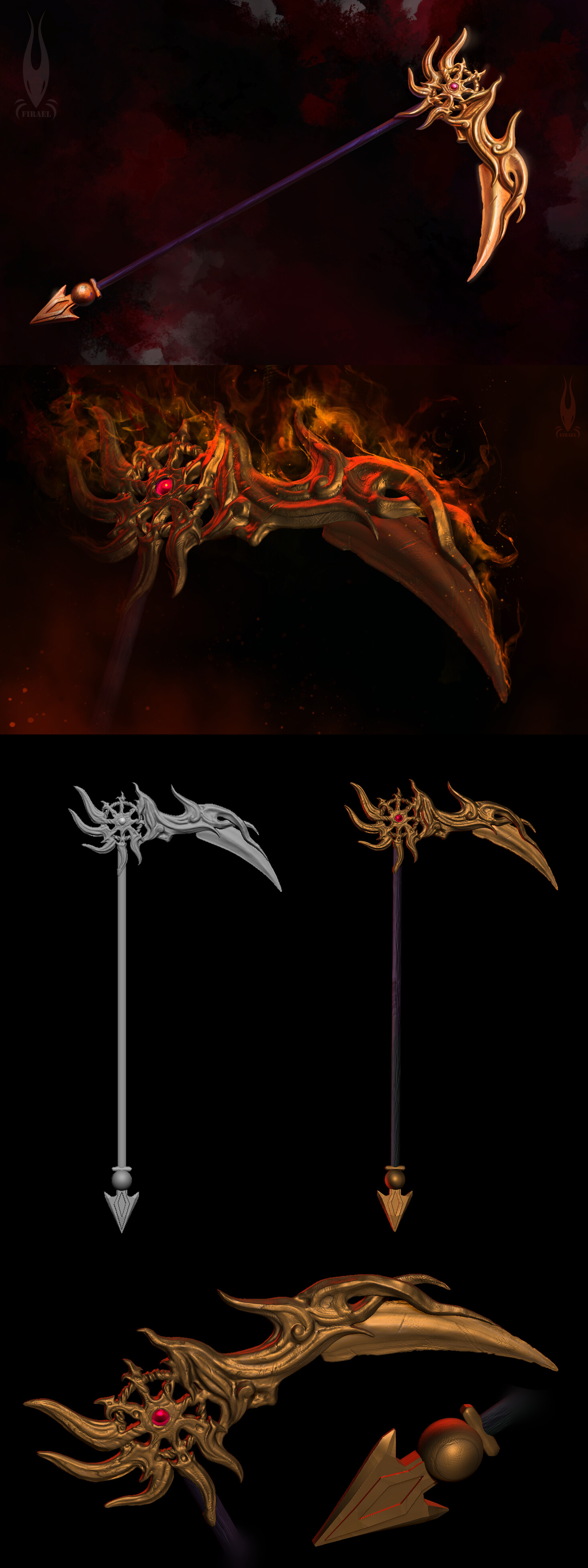 ArtStation - Fantasy weapons 3Dart