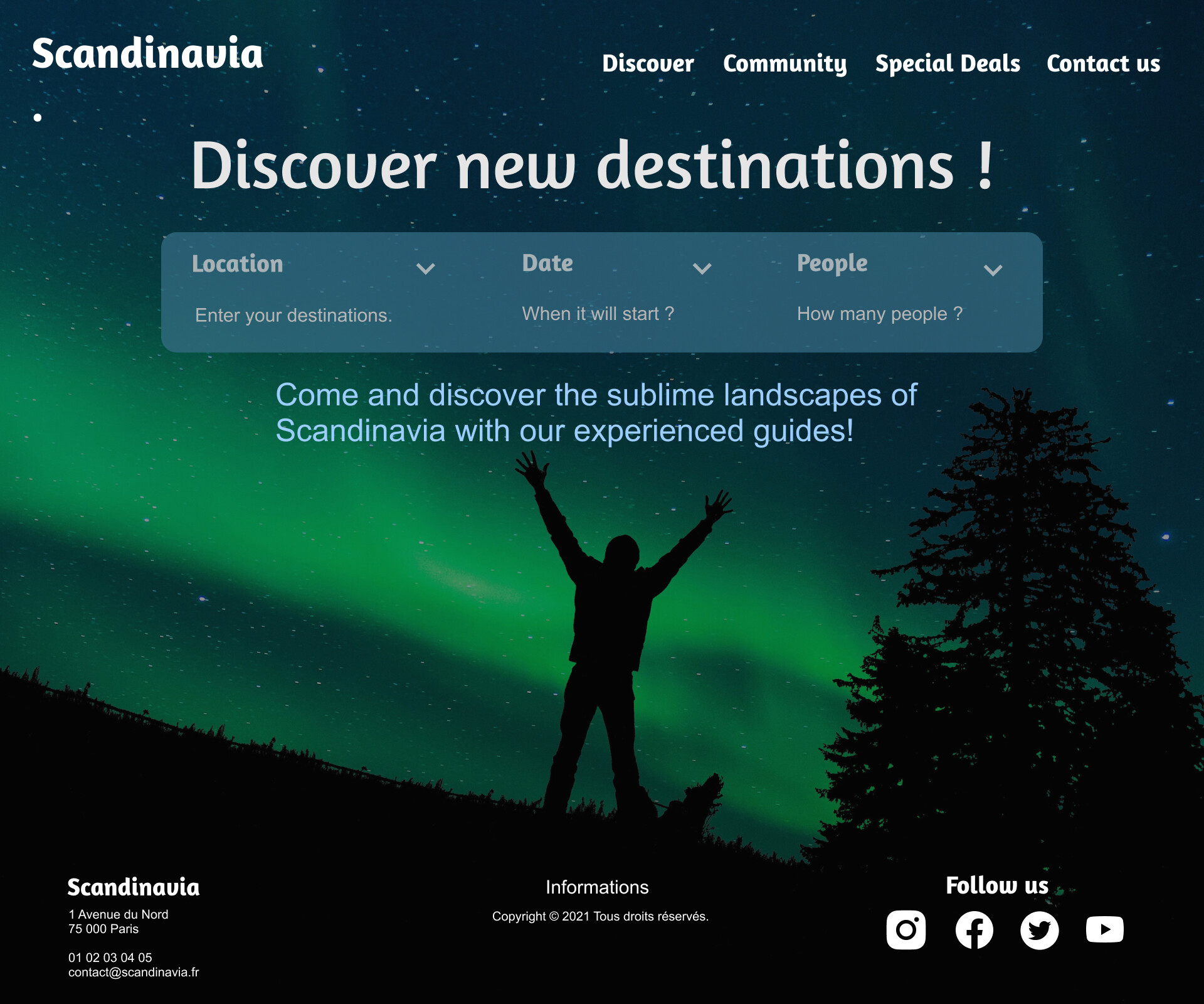 ArtStation - [Web_Design_Demonstration] Scandinavia
