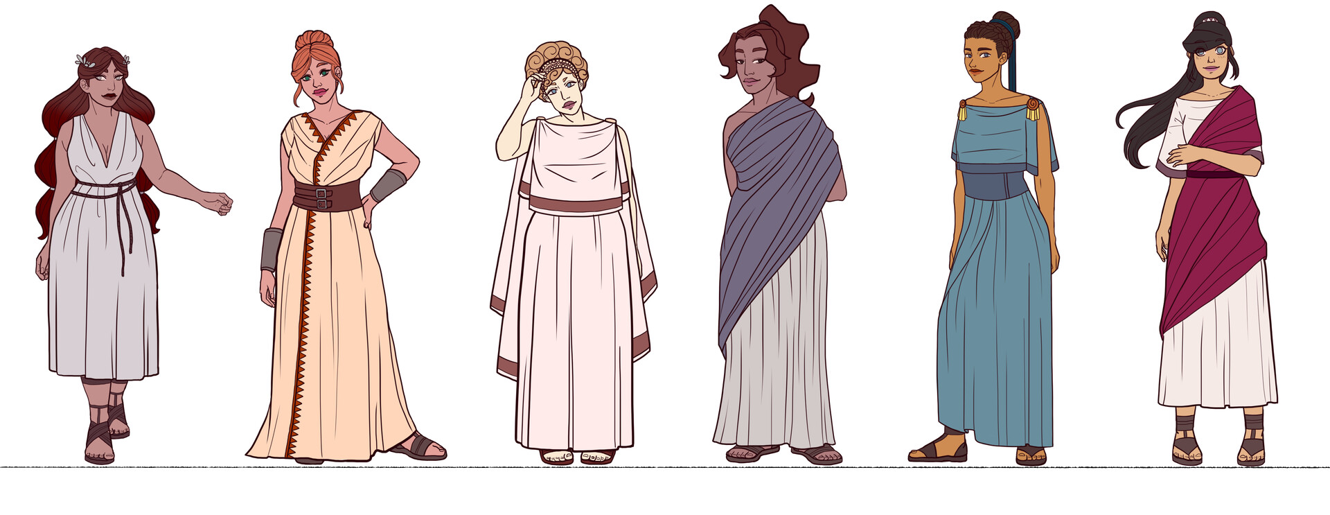 ArtStation - Greek inspired characters