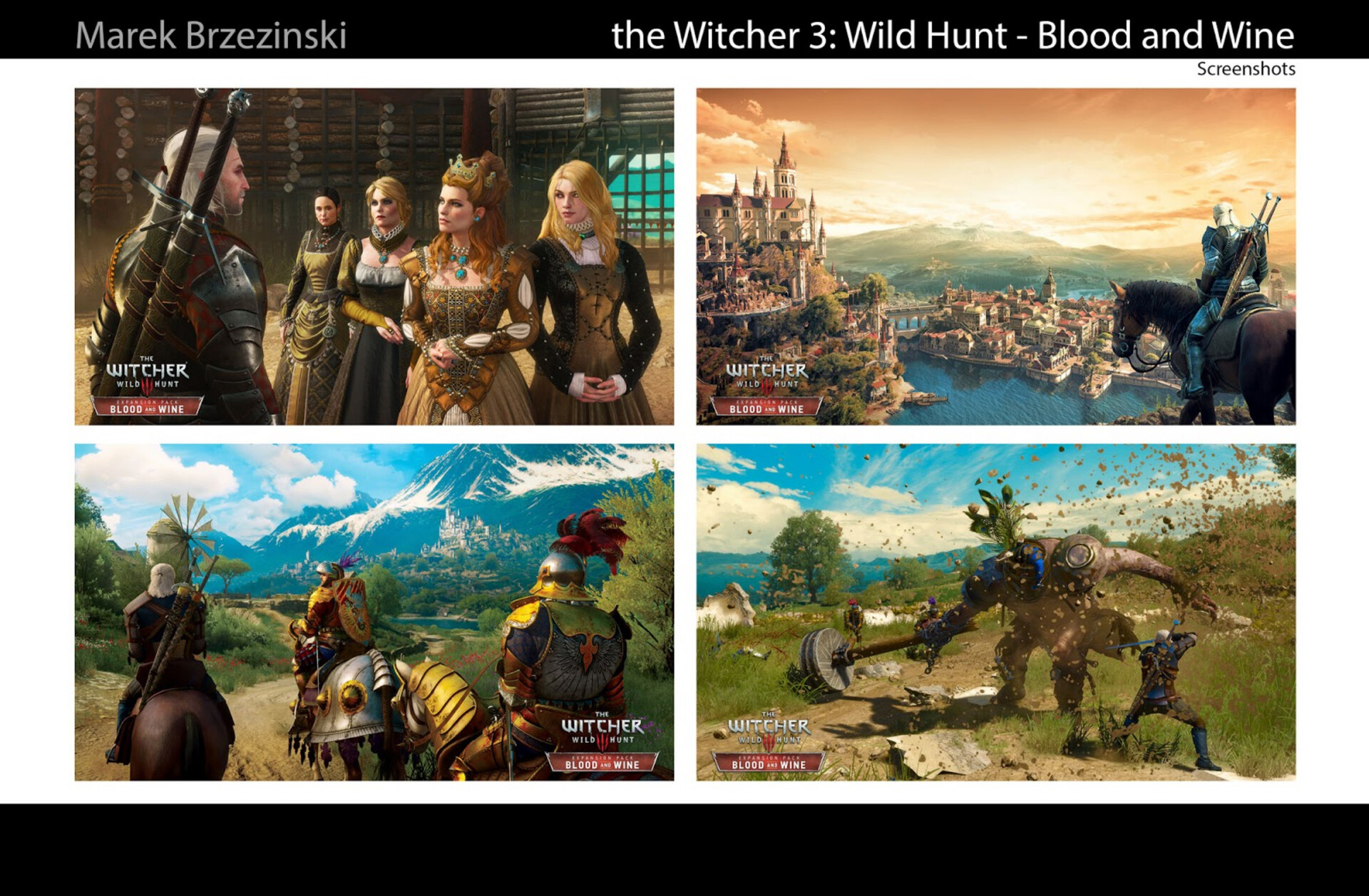 Marek Brzezinski - the Witcher 3 promo art and screenshots