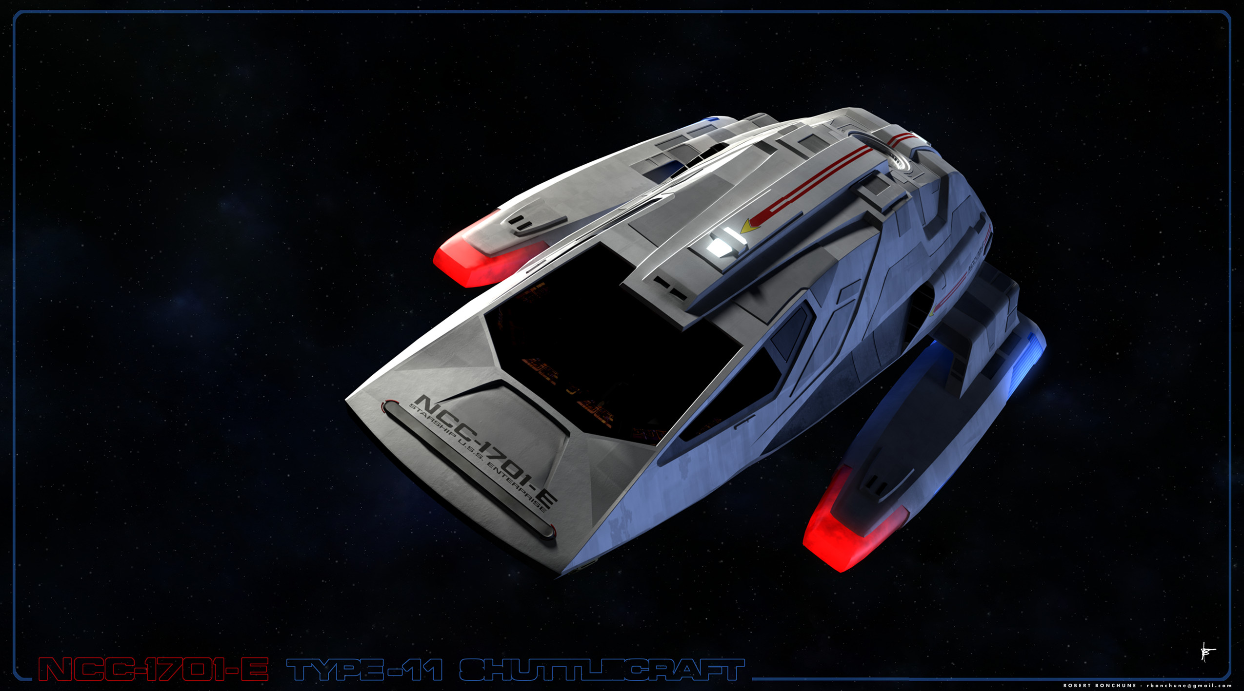 Robert Bonchune - NCC-1701-E Type-11 Shuttlecraft - Star Trek ...