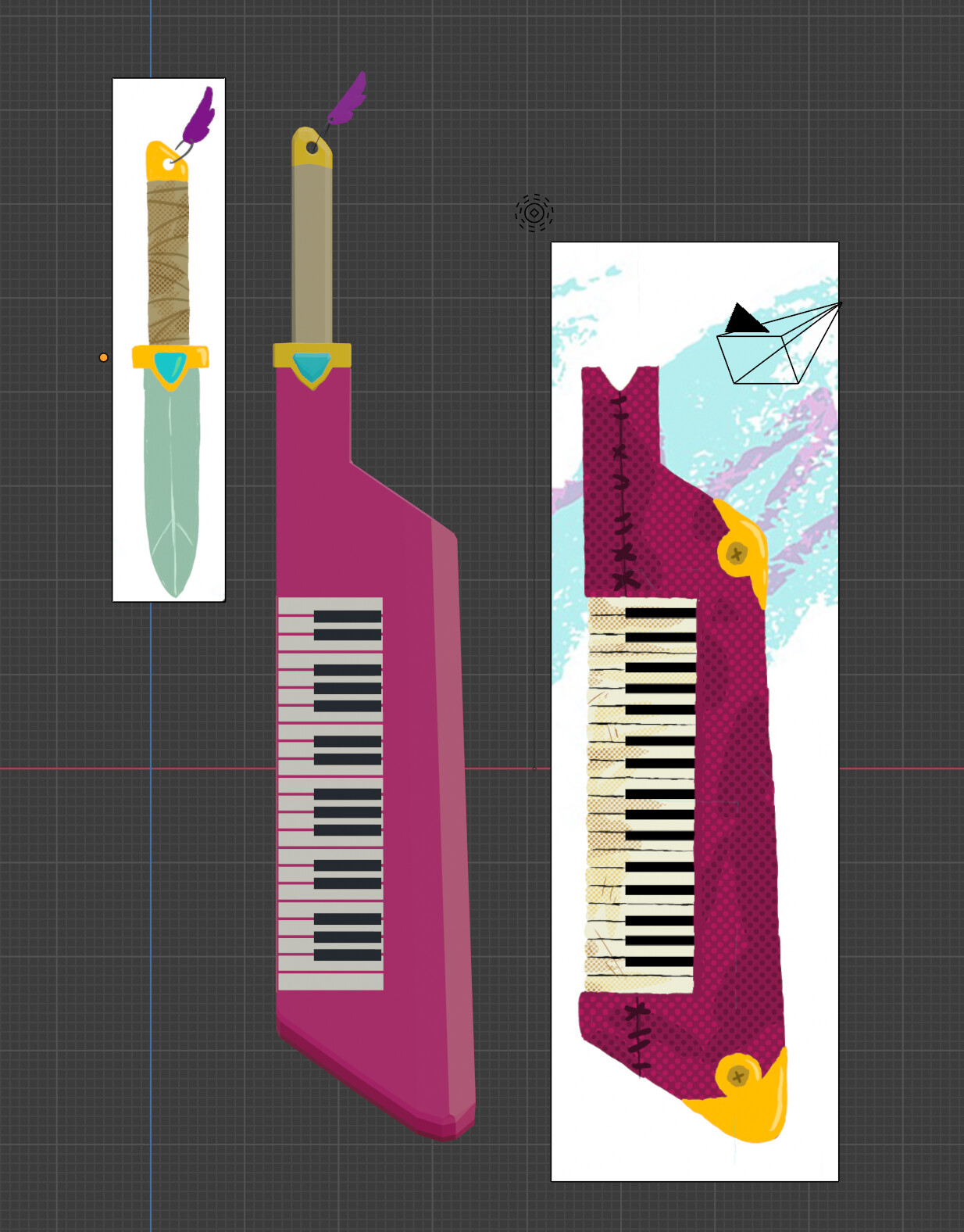 ArtStation - Keytar and Dagger