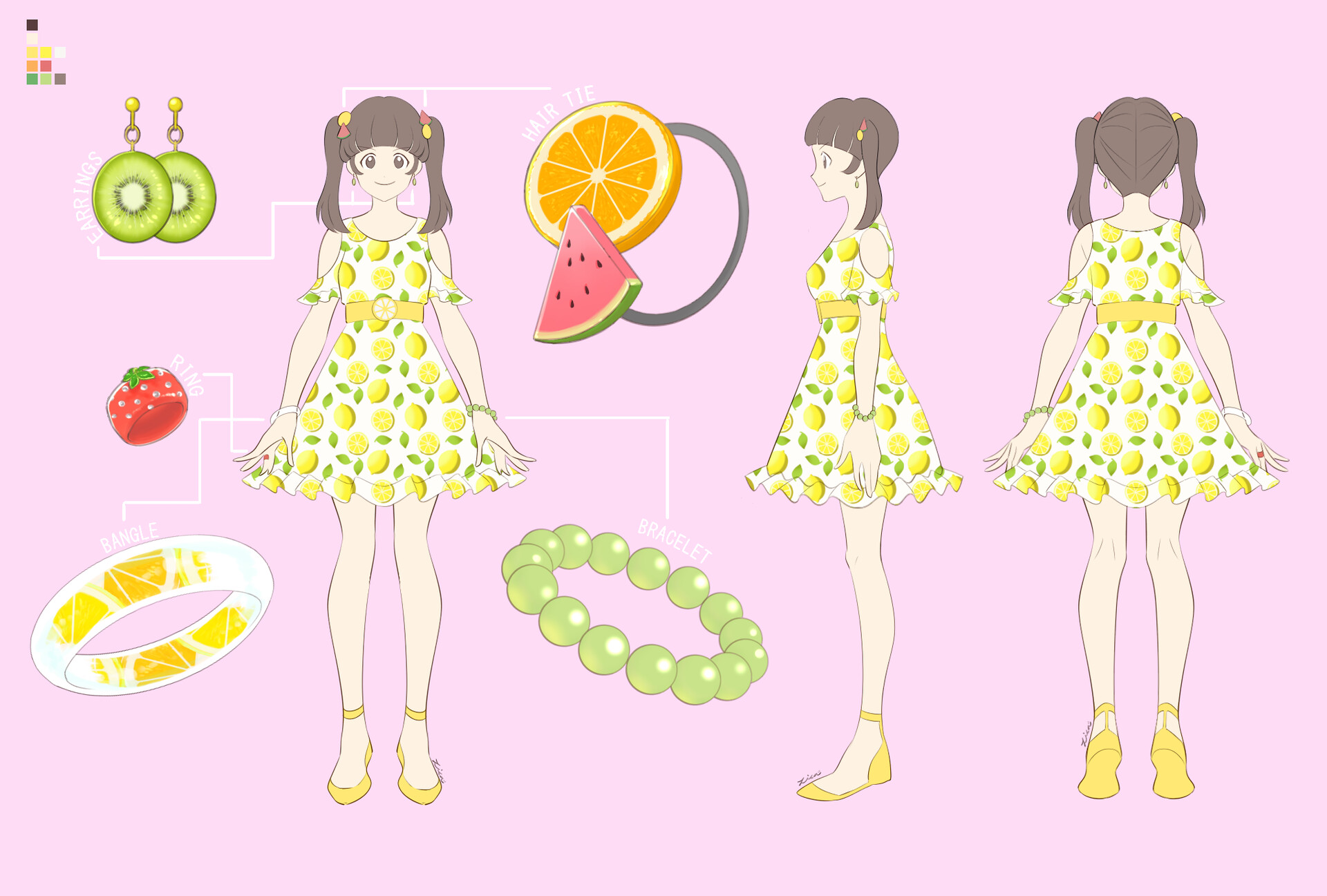 ArtStation - Three-view drawing