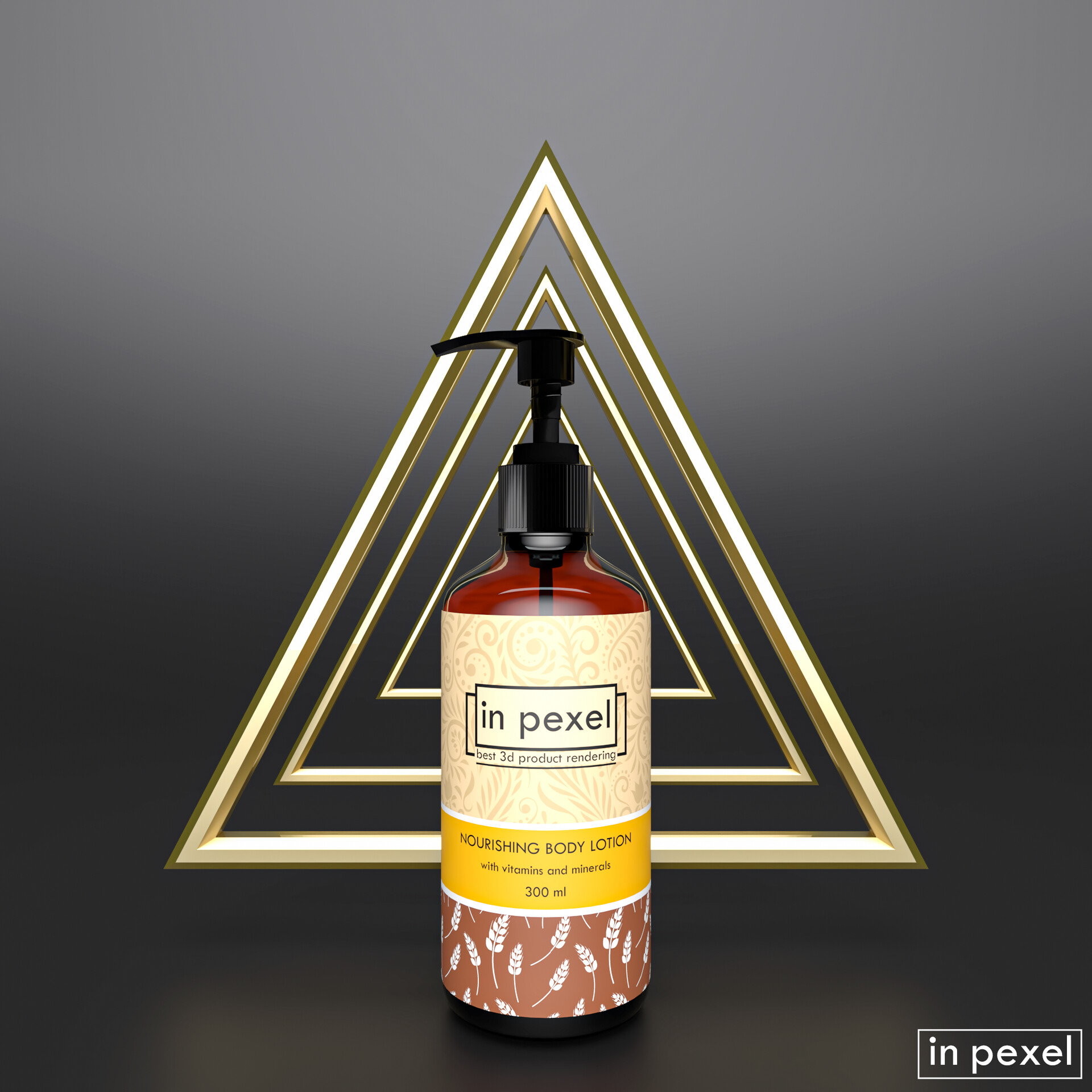 ArtStation - Body Lotion 3D product Rendering