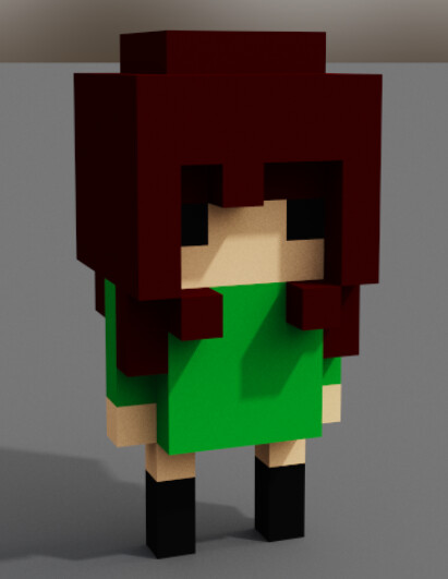 ArtStation - RPG voxel protagonist