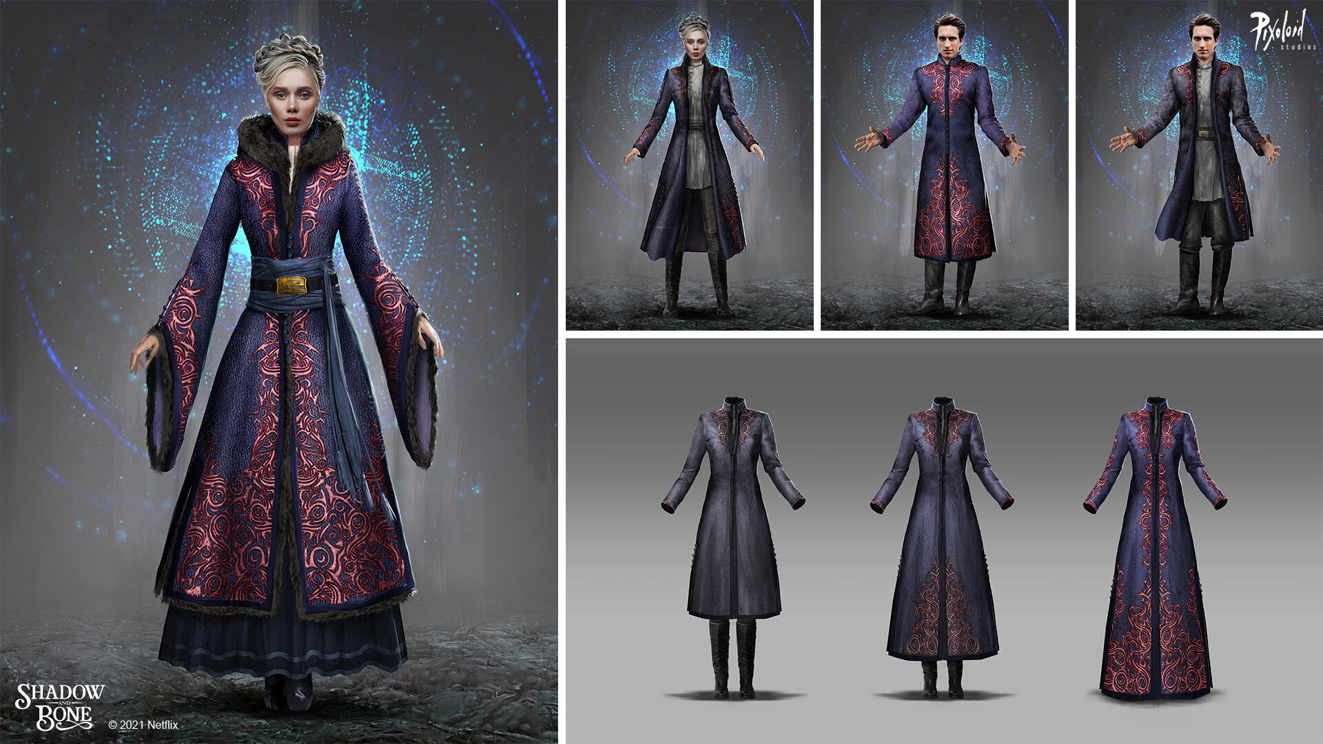 Pixoloid Studios - Shadow and Bone - Materialki (Grisha costumes)